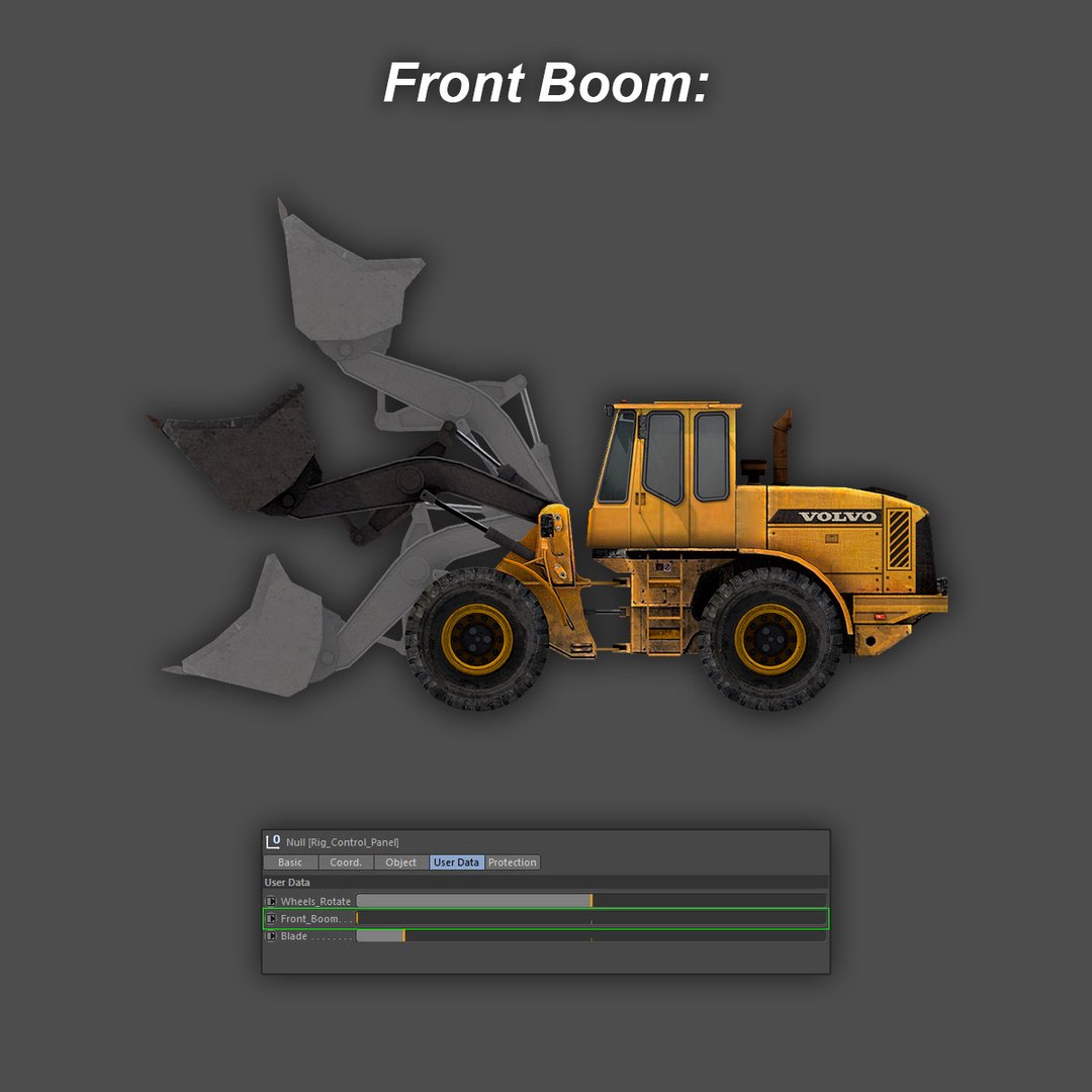 3D Wheel Loader Rigged Industrial - TurboSquid 1426937