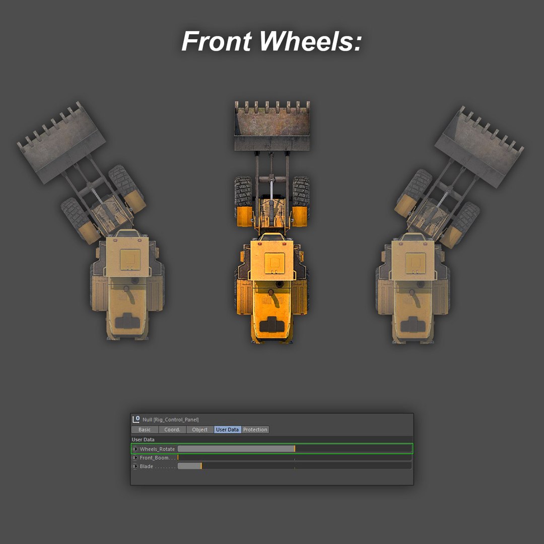 3D Wheel Loader Rigged Industrial - TurboSquid 1426937