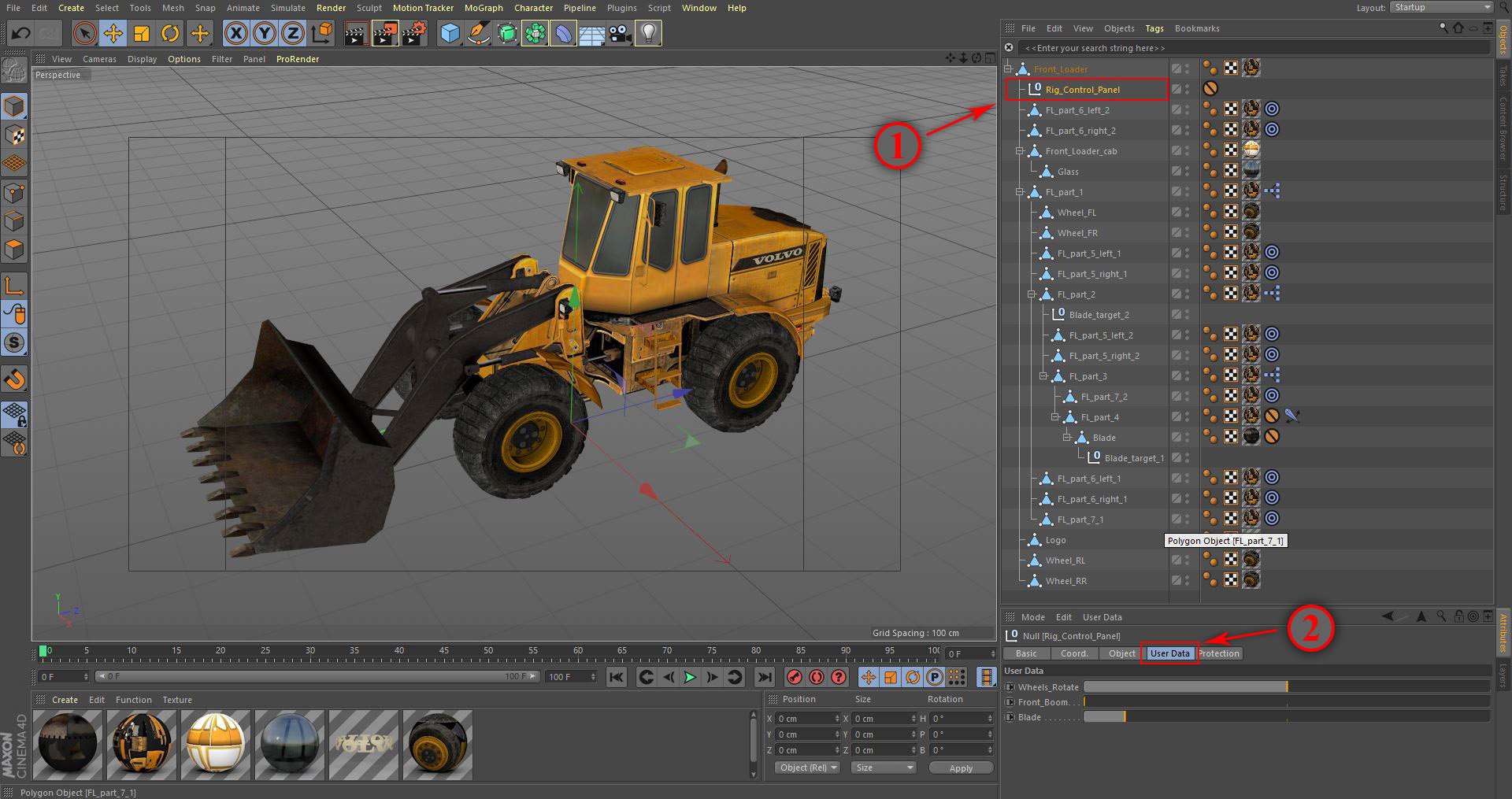 3D Wheel Loader Rigged Industrial - TurboSquid 1426937