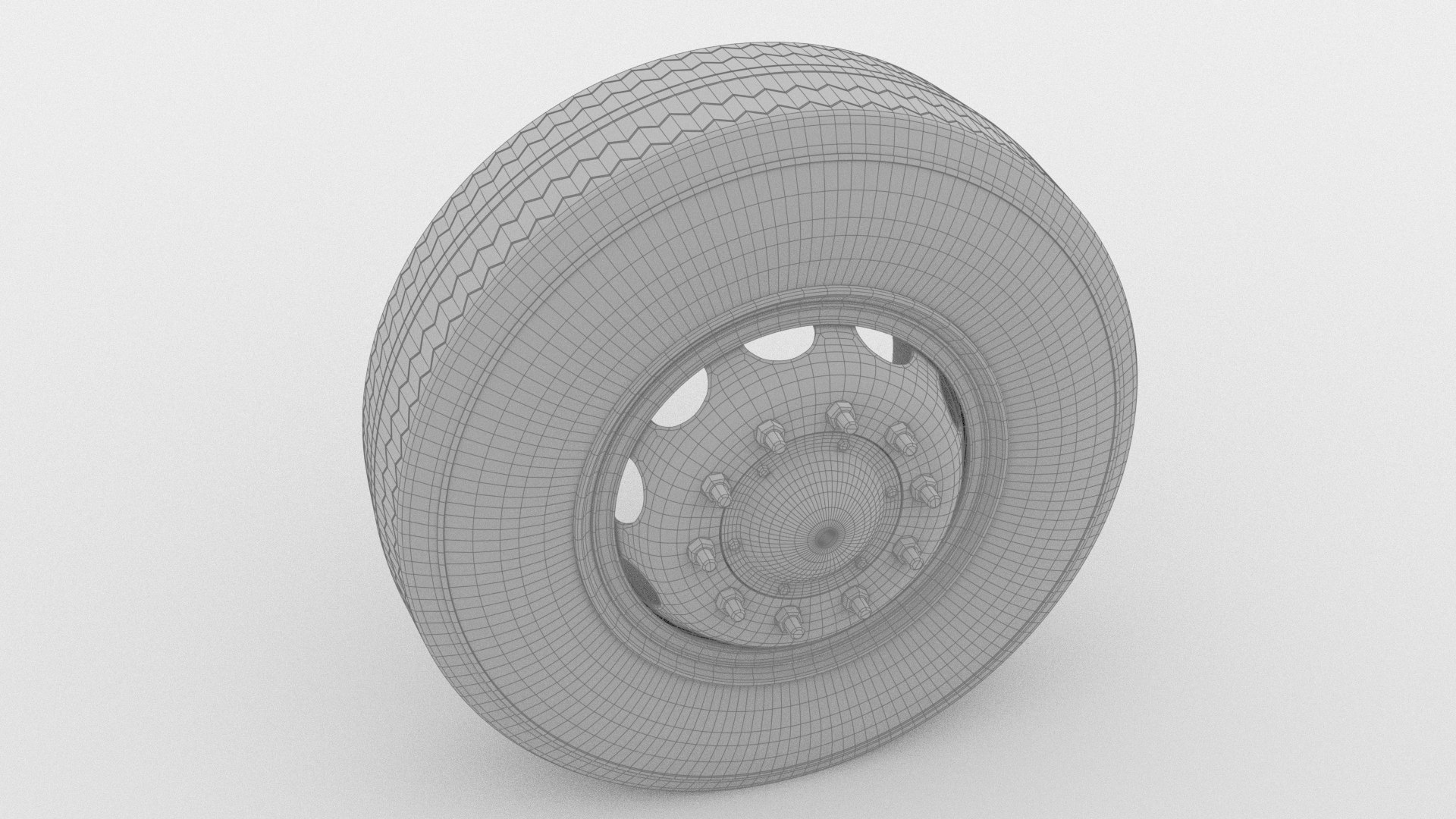 Truck Wheel 3D Model - TurboSquid 1851574