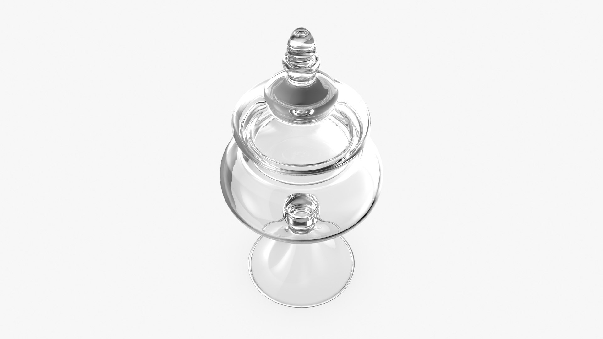 3D Model Glass Candy Jar - TurboSquid 2208098