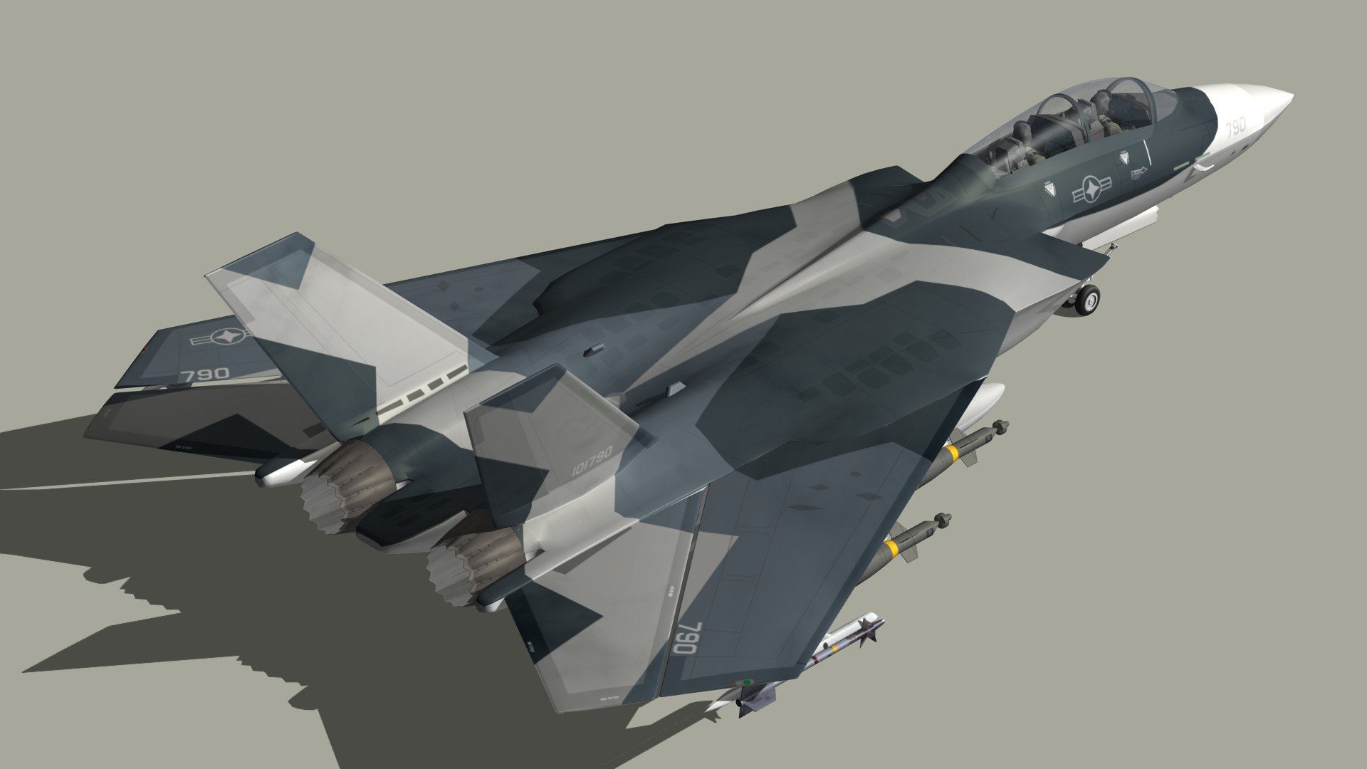3D Fictional Fighter Jet Camo - TurboSquid 2111779