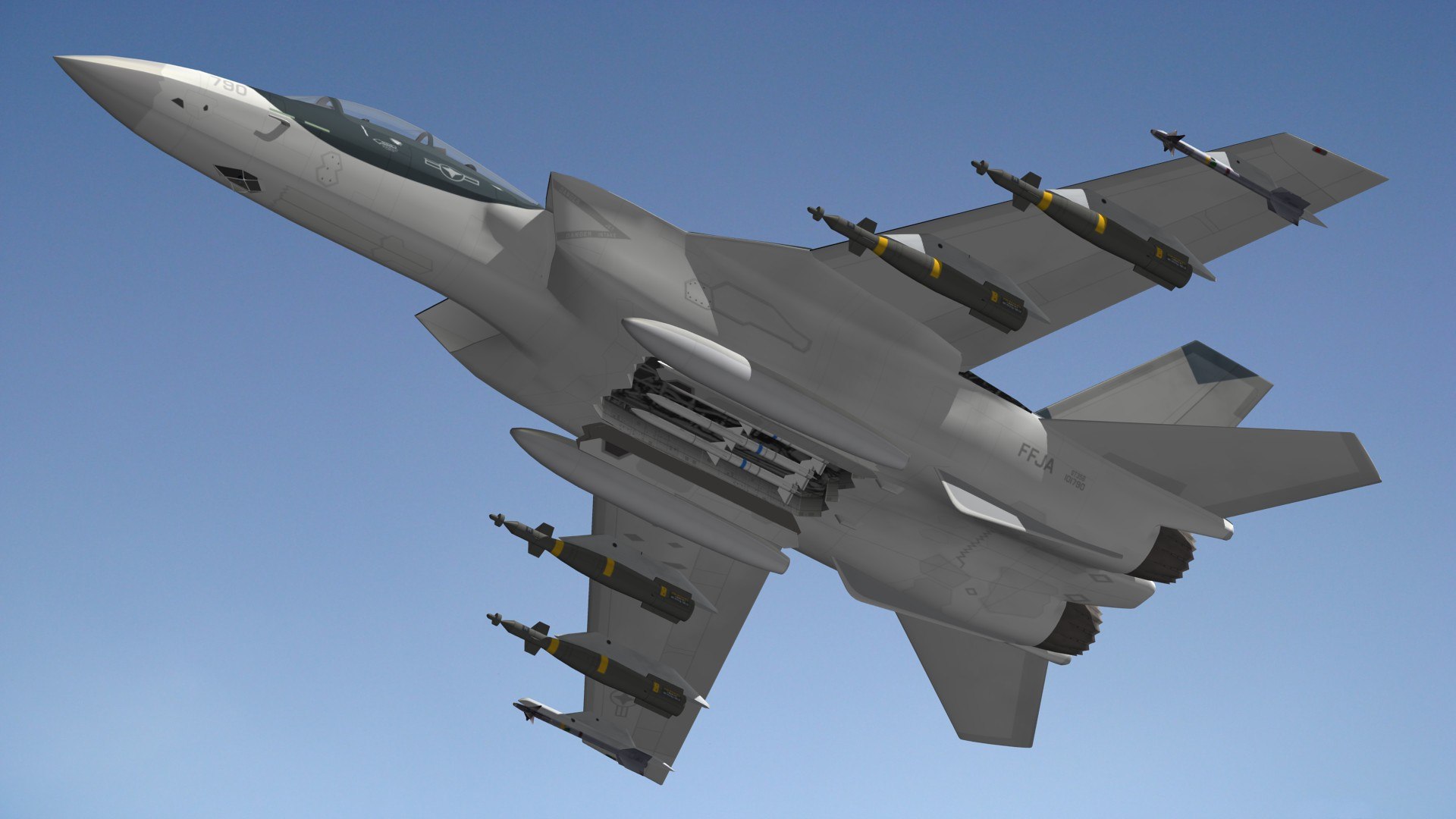 3D Fictional Fighter Jet Camo - TurboSquid 2111779