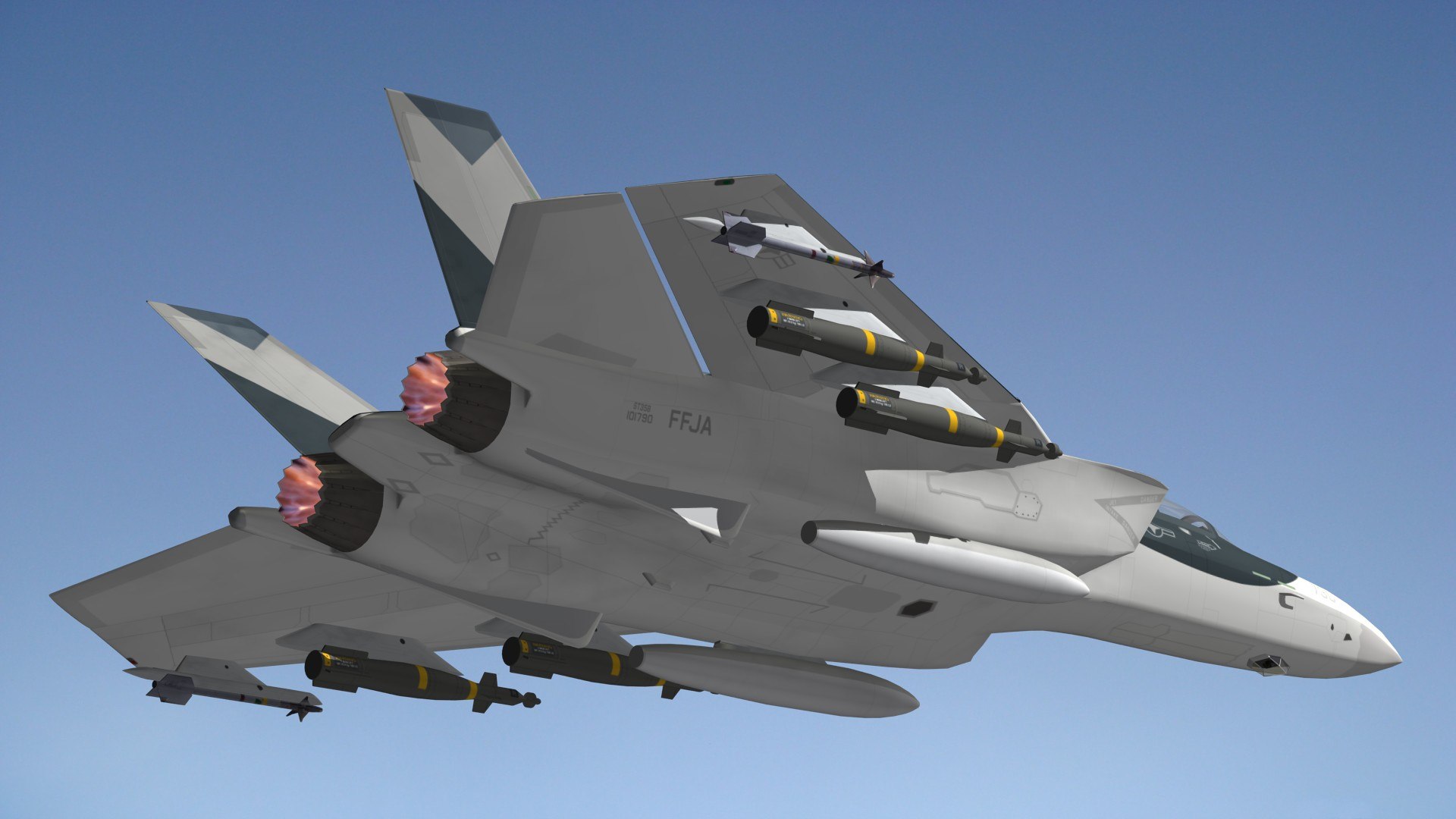 3D Fictional Fighter Jet Camo - TurboSquid 2111779