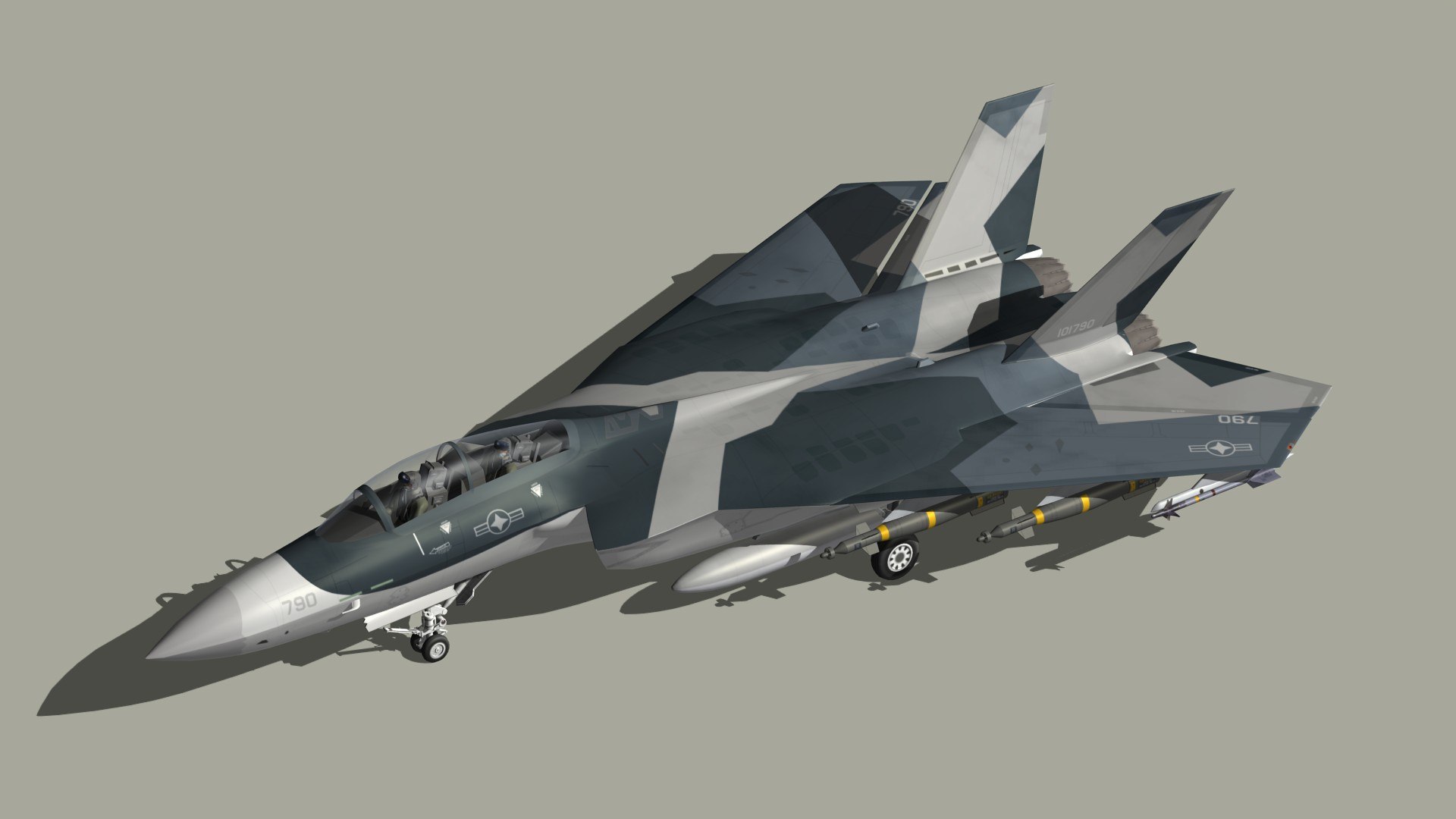 3D Fictional Fighter Jet Camo - TurboSquid 2111779
