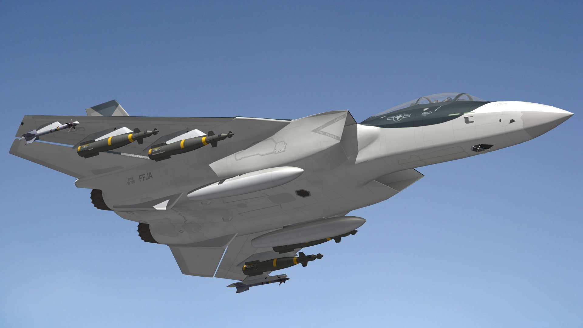 3D Fictional Fighter Jet Camo - TurboSquid 2111779