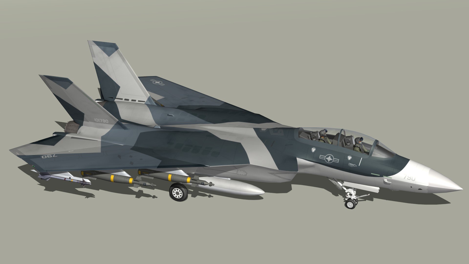3D Fictional Fighter Jet Camo - TurboSquid 2111779