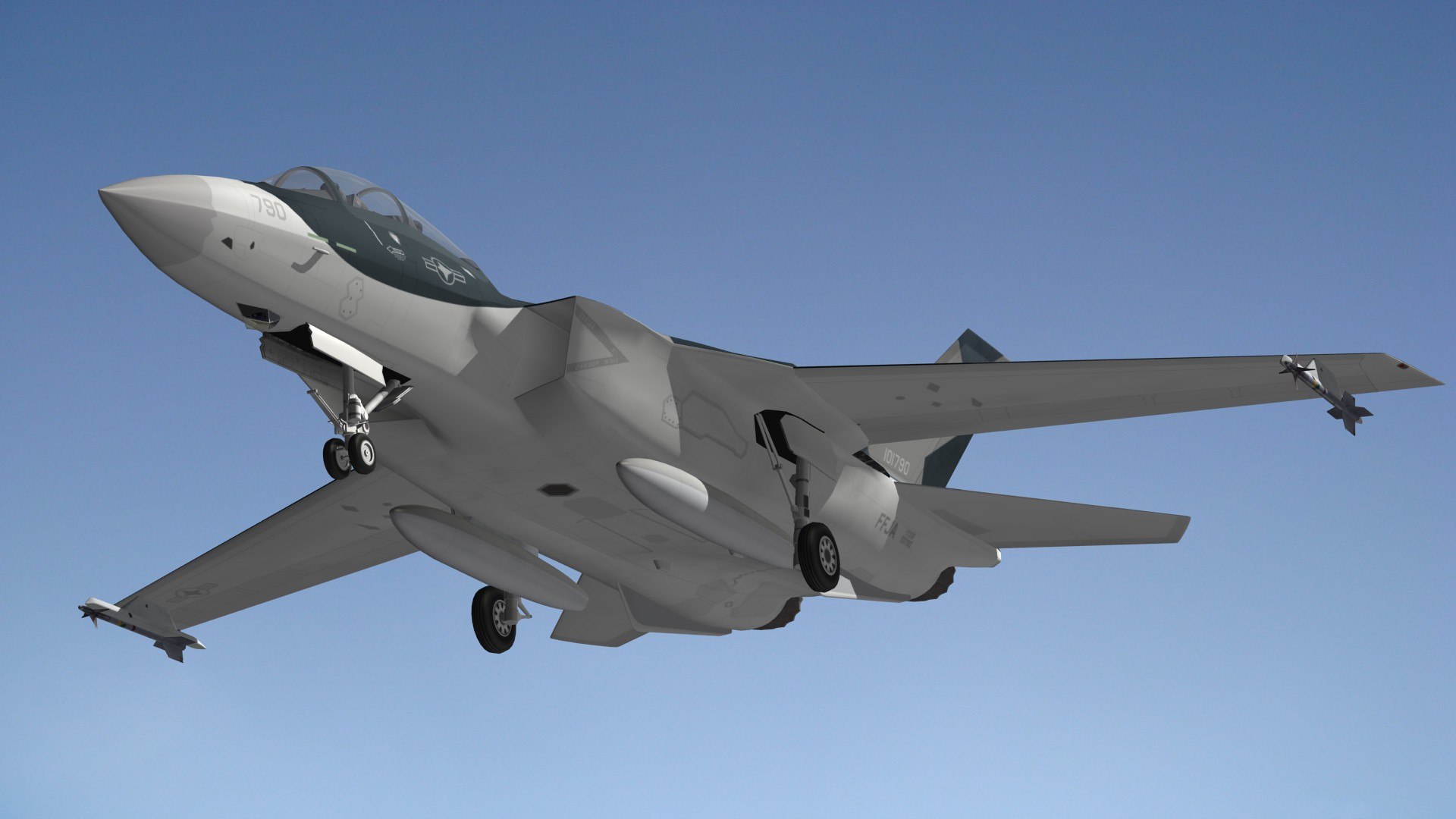 3D Fictional Fighter Jet Camo - TurboSquid 2111779