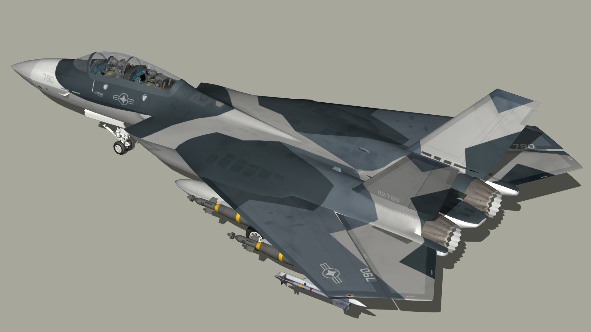 3D Fictional Fighter Jet Camo - TurboSquid 2111779