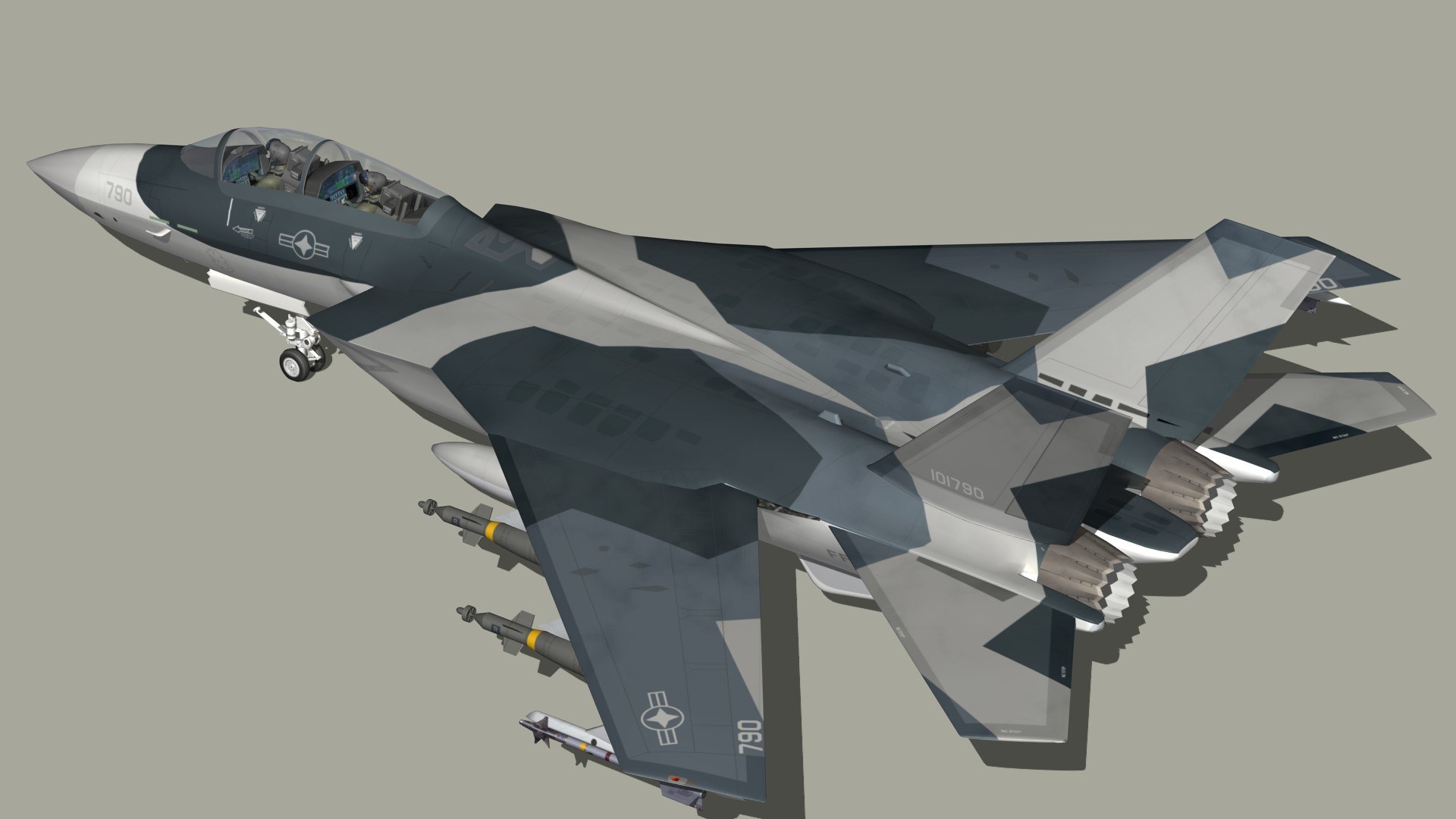 3D Fictional Fighter Jet Camo - TurboSquid 2111779