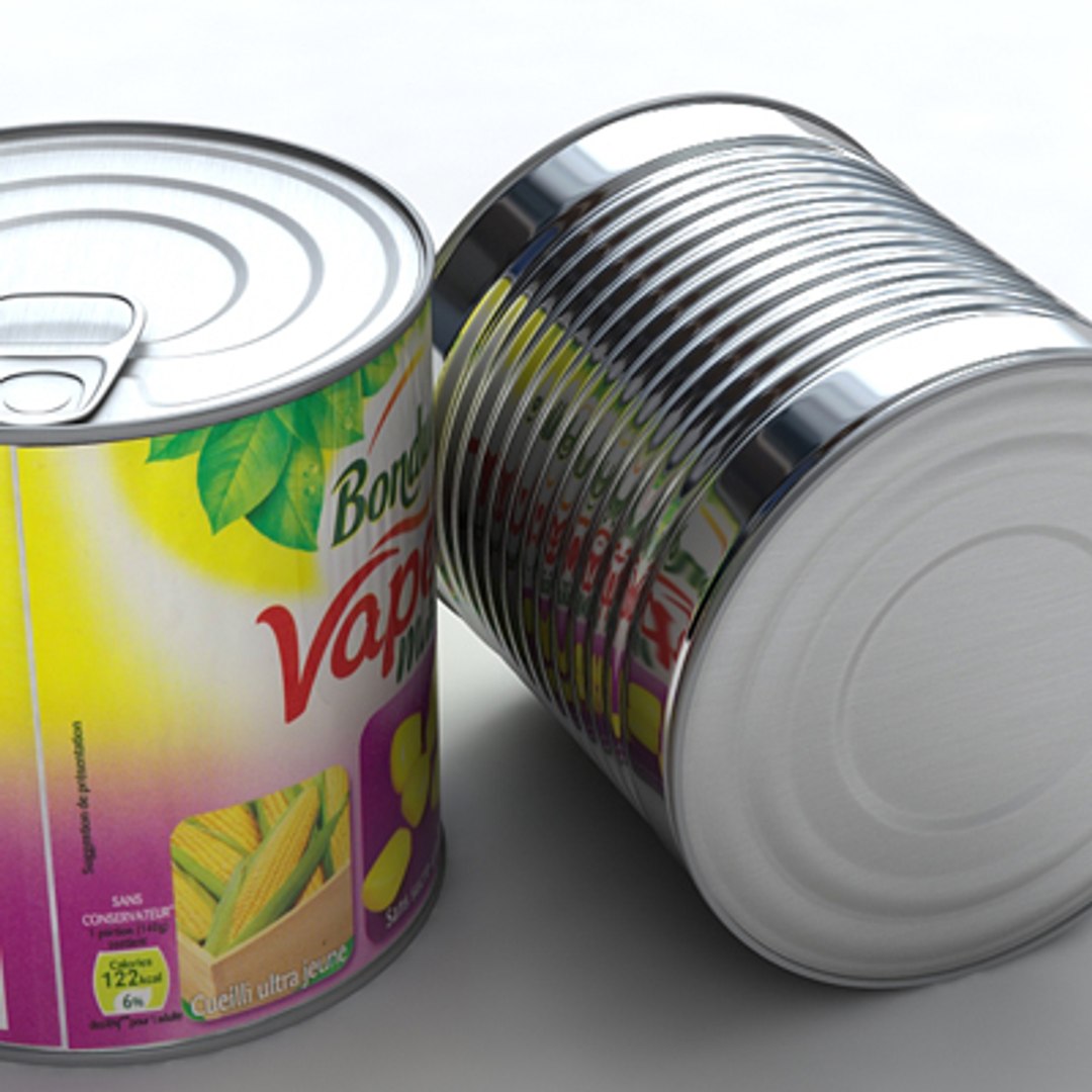3d Model Canned Food
