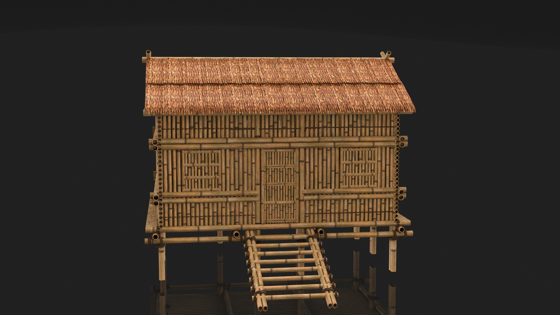 3D Bamboo House 1 - Jungle Hut - TurboSquid 2336879