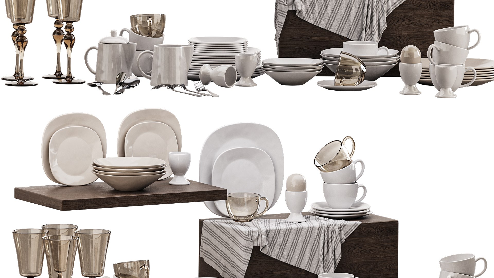 3D Dish Set 2 - TurboSquid 2366042