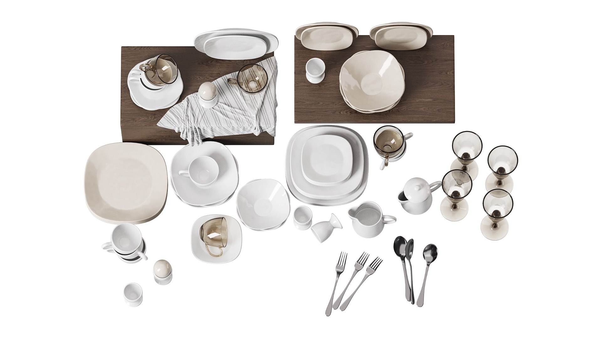 3D Dish Set 2 - TurboSquid 2366042