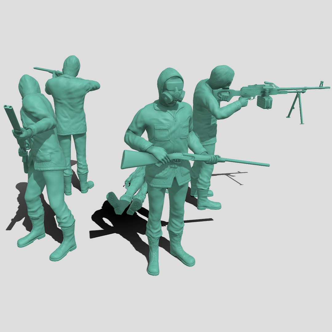 3D Stalker Soldiers Model - TurboSquid 2258387