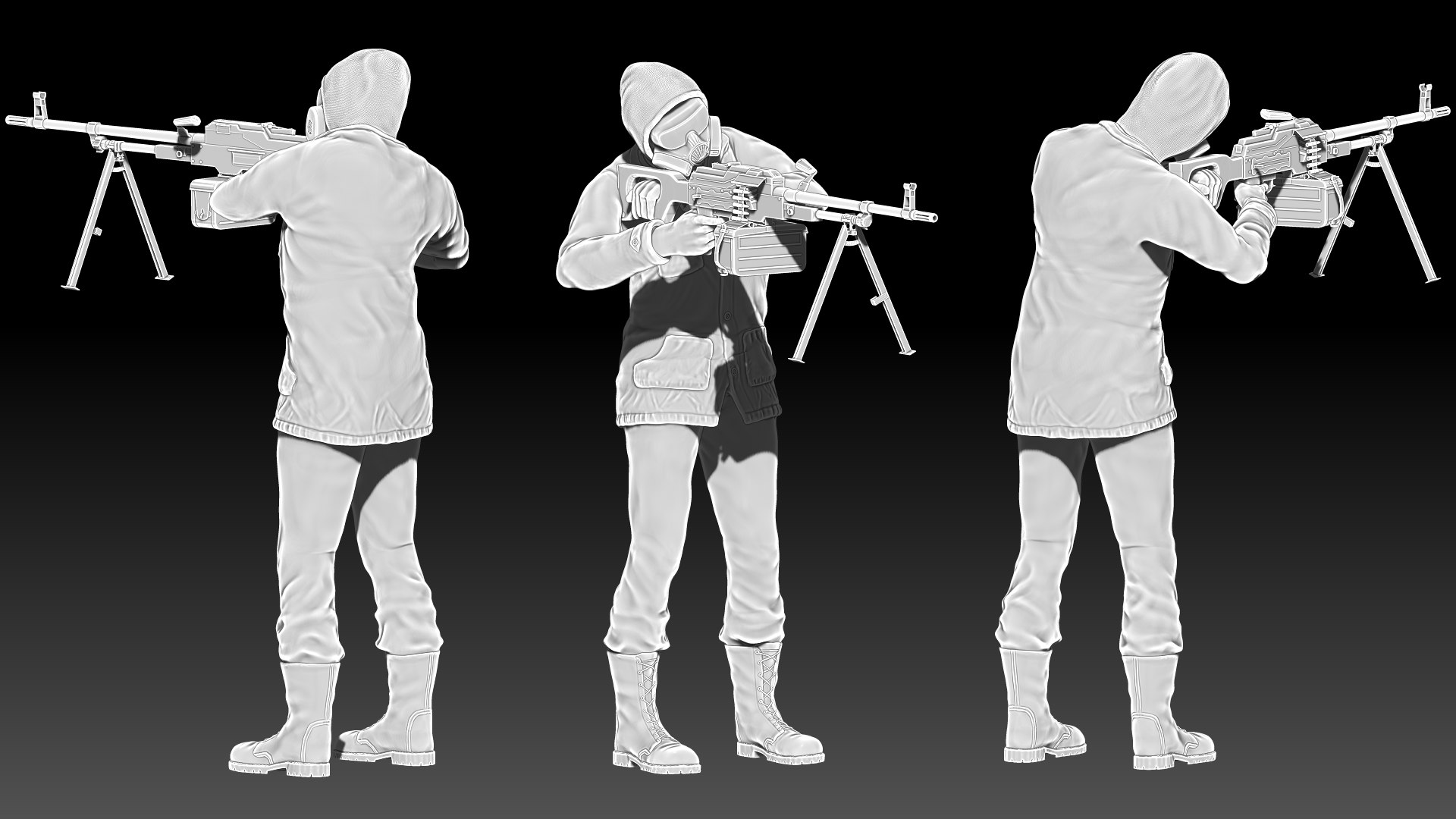 3D Stalker Soldiers Model - TurboSquid 2258387