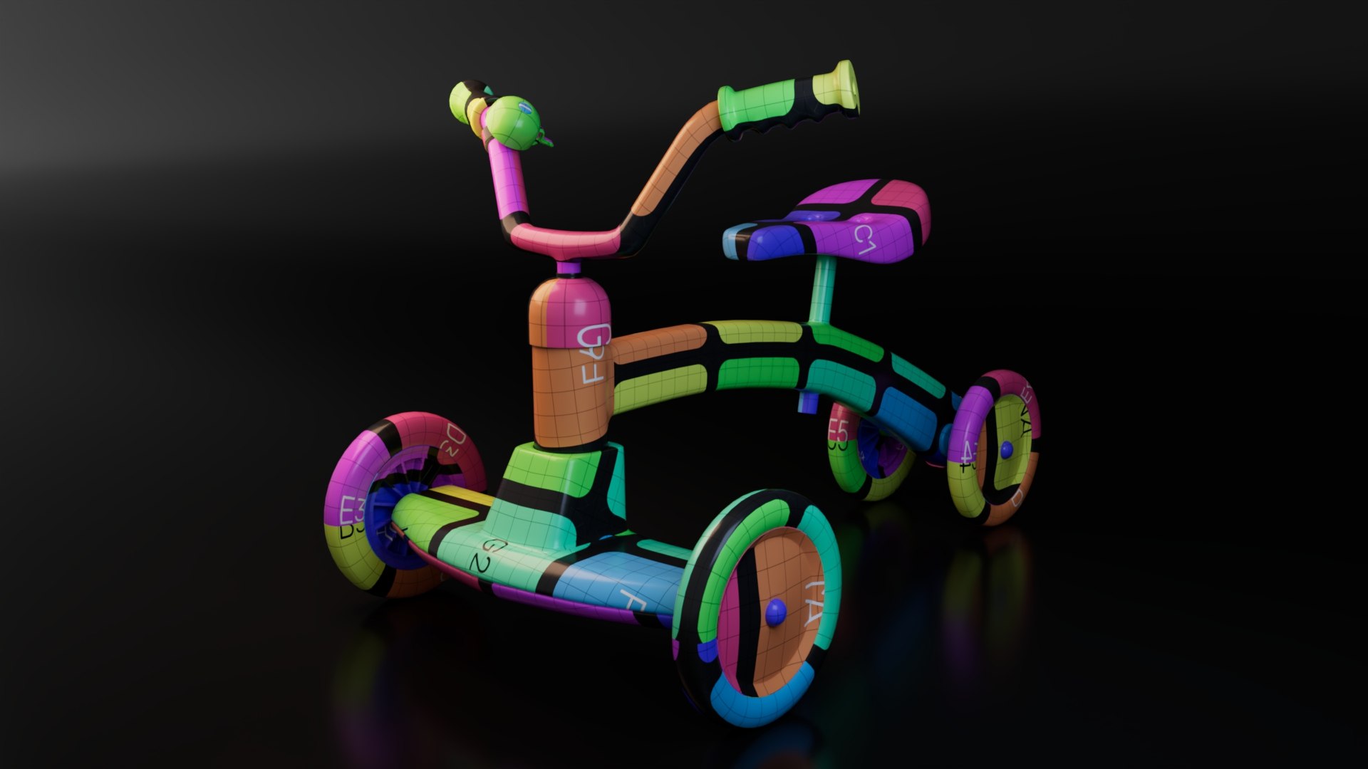 Free 3D Kids Cycle Model - TurboSquid 2269047