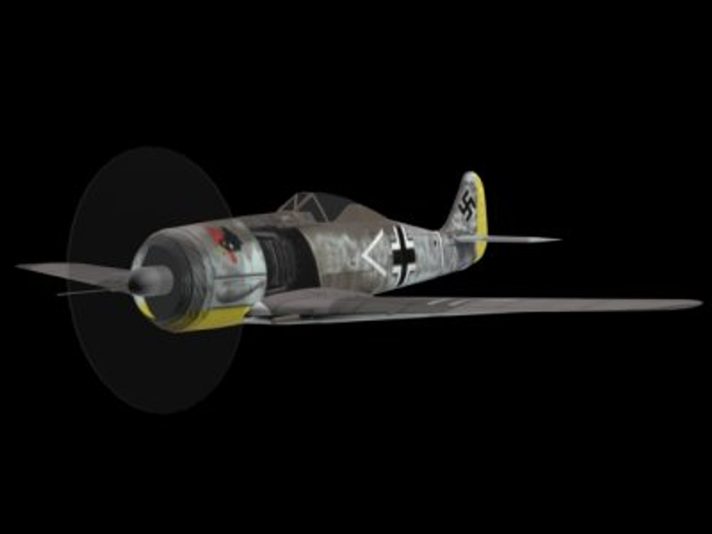 free fock wulf fw-190 iii 3d model