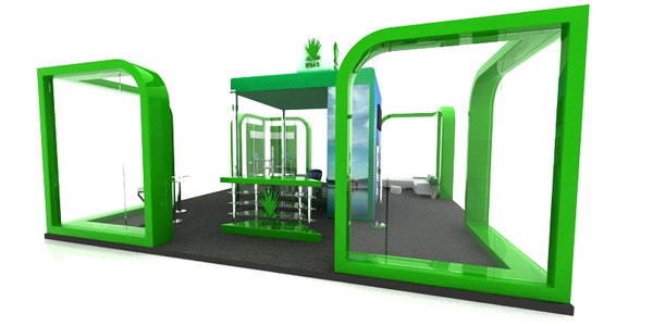 3d model booth