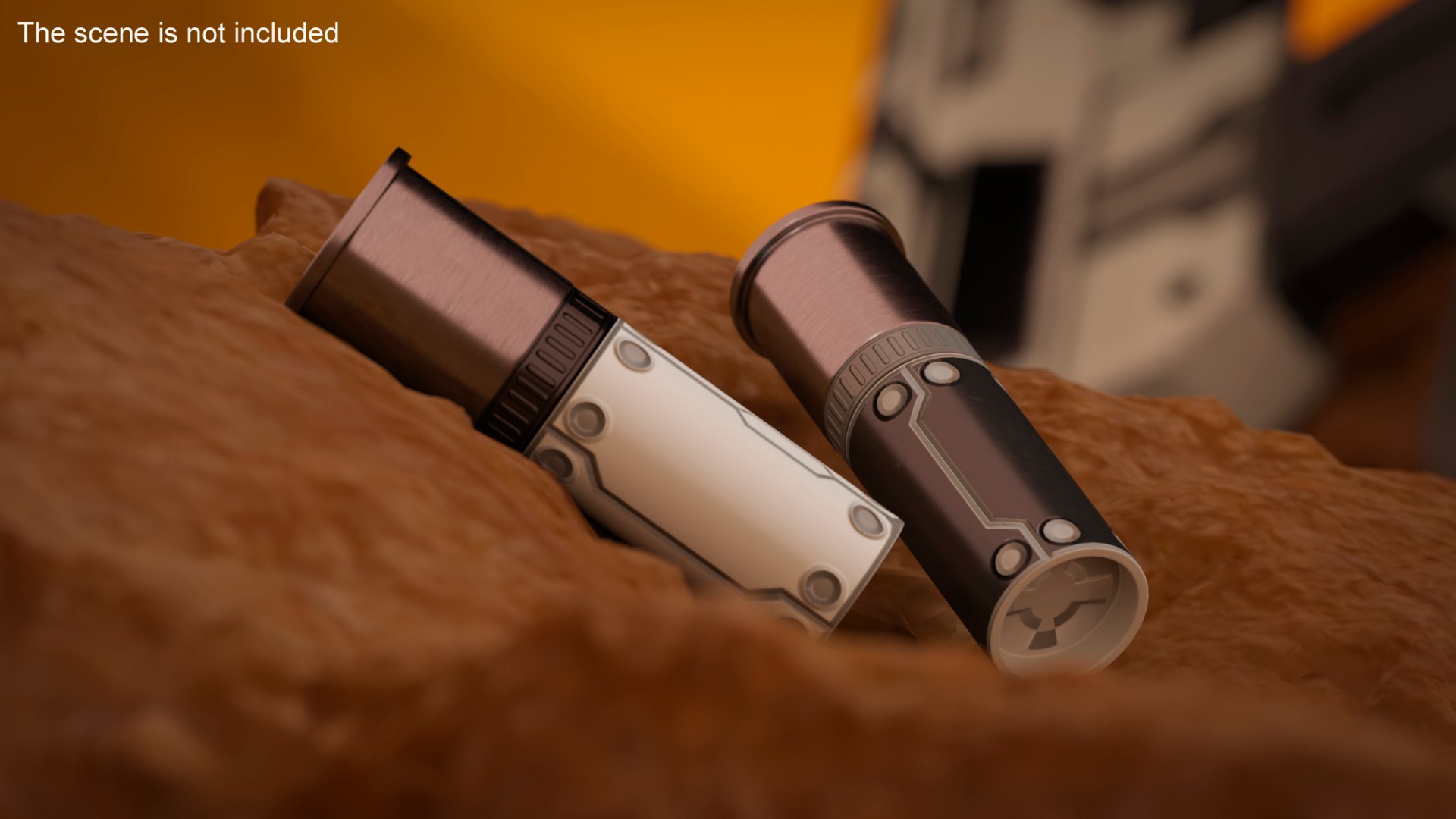 Set Of Futuristic Rifle Cartridges 3D Model - TurboSquid 2194832