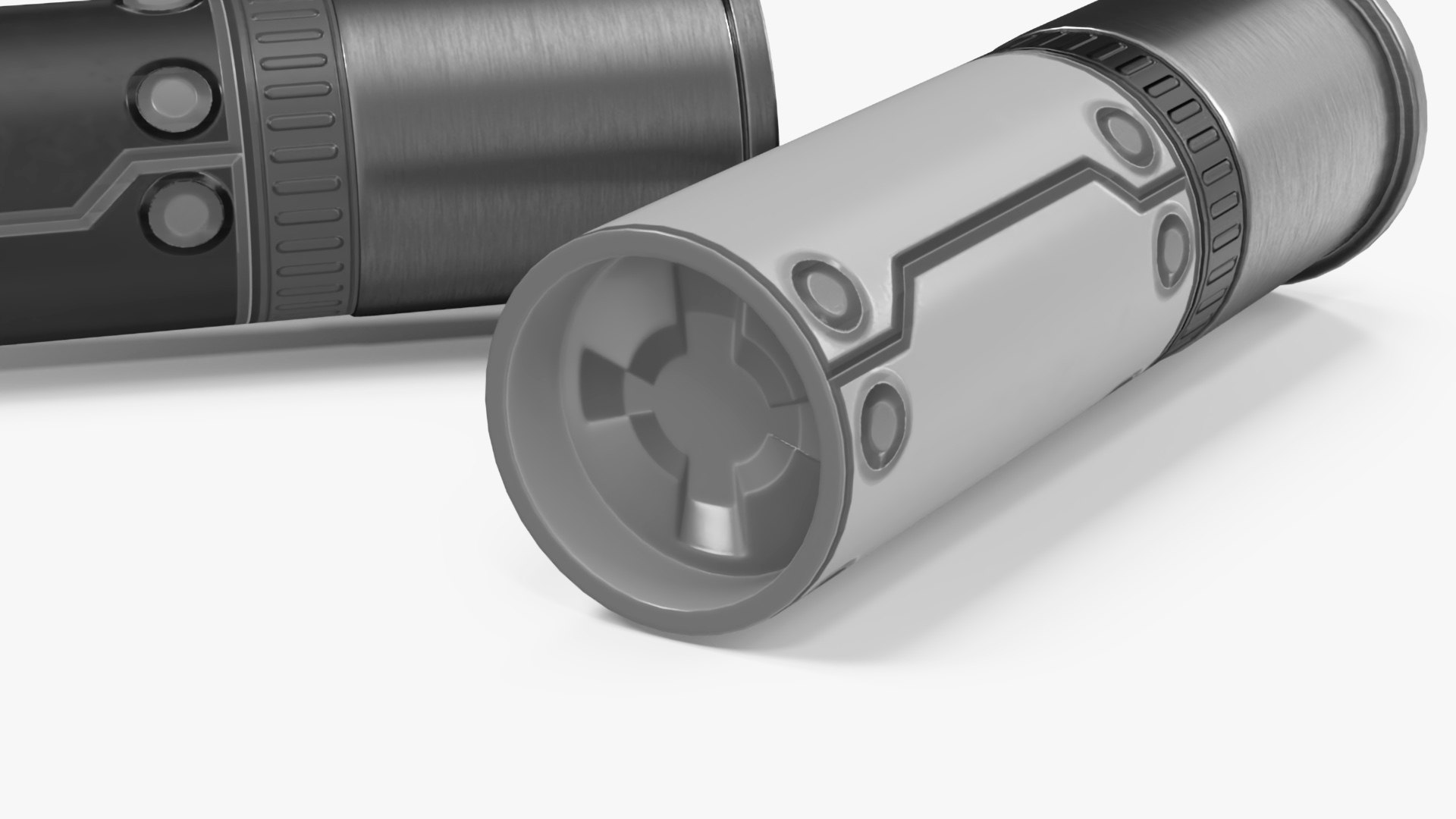 Set Of Futuristic Rifle Cartridges 3D Model - TurboSquid 2194832