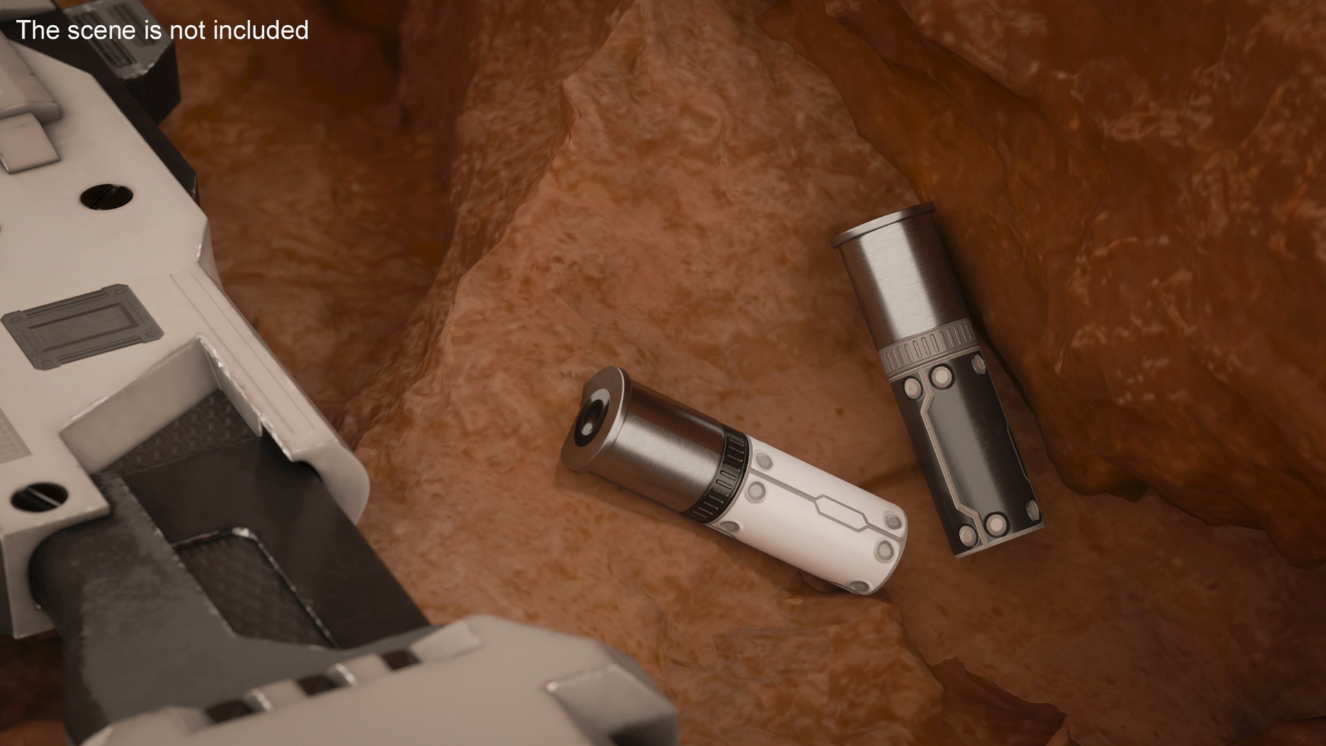 Set Of Futuristic Rifle Cartridges 3D Model - TurboSquid 2194832