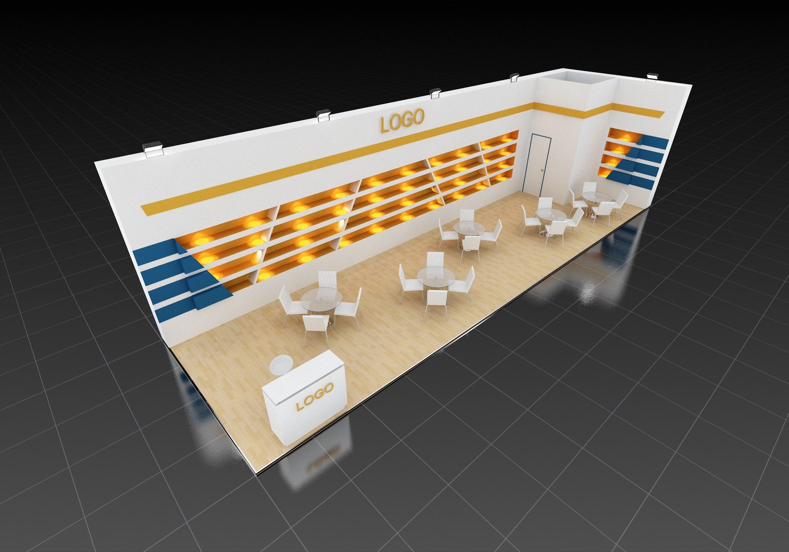 3D Exhibition Stand Model - TurboSquid 2013300