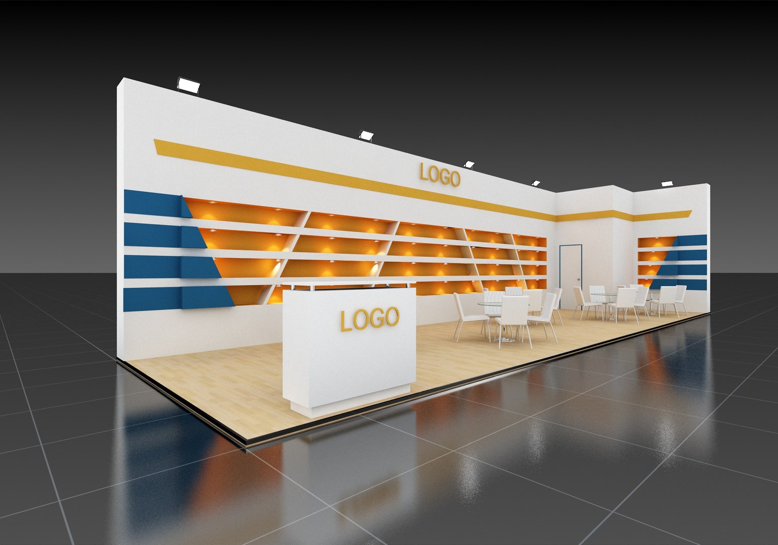 3D Exhibition Stand Model - TurboSquid 2013300