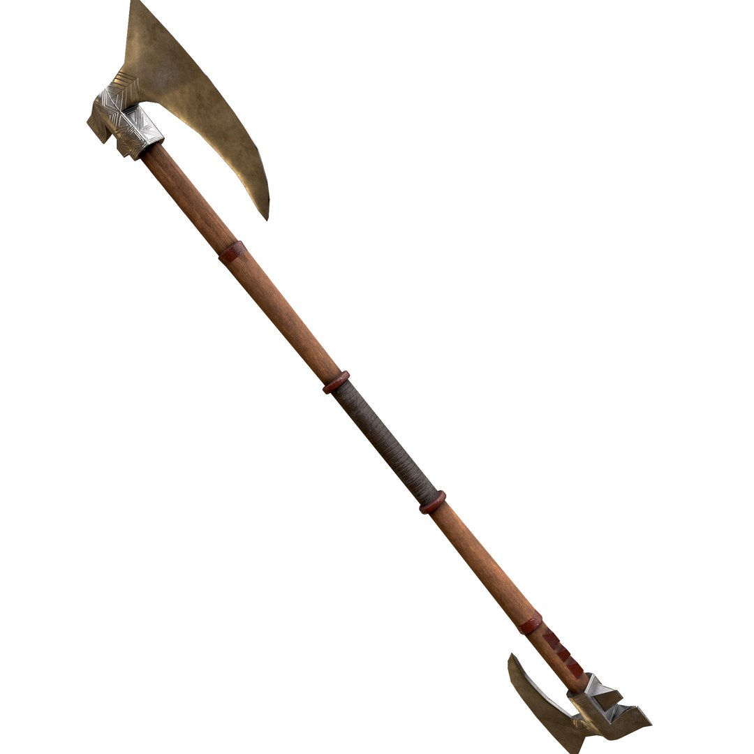 Glaive Axe Game Ready 3D Model - TurboSquid 1876585