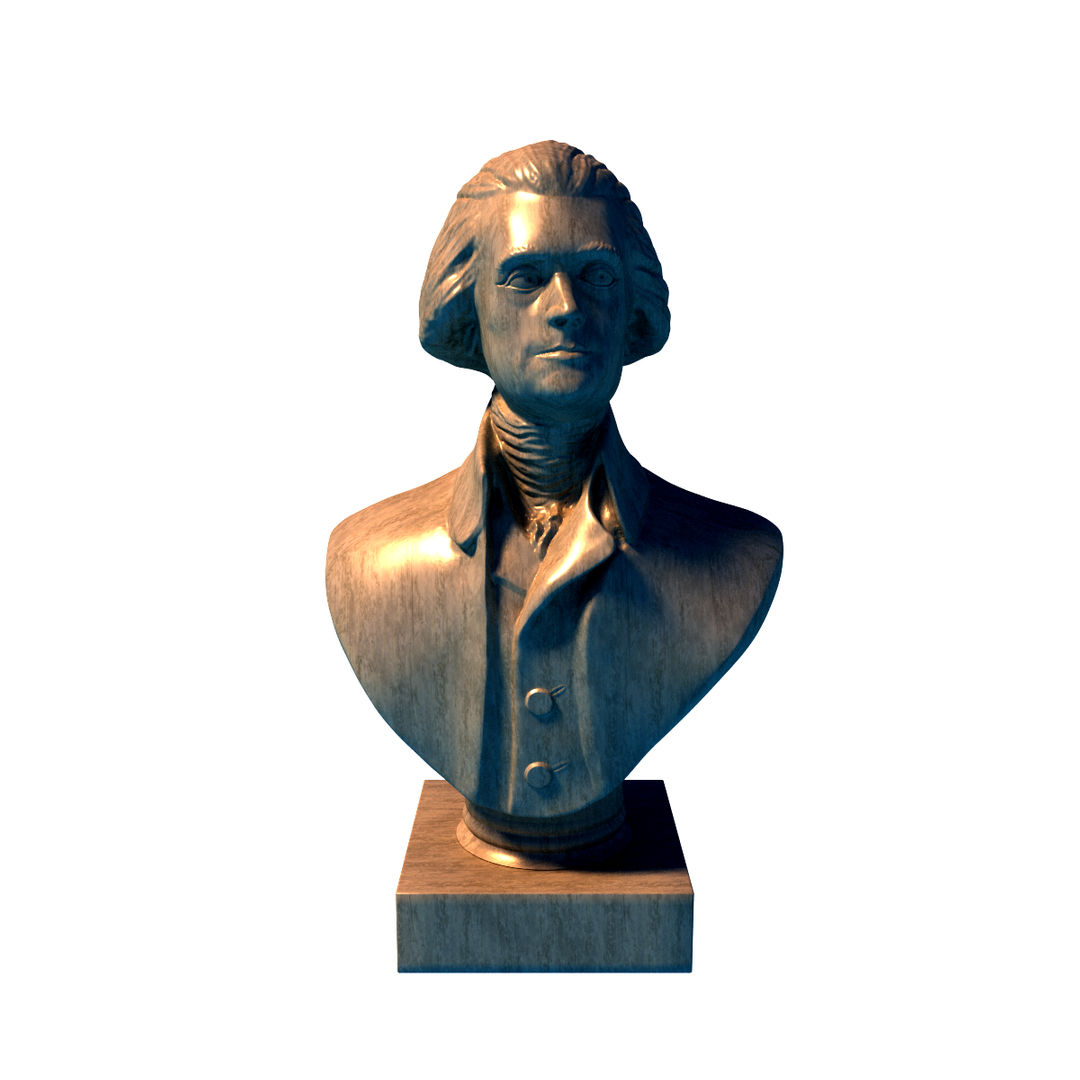 3d Thomas Jefferson Bust