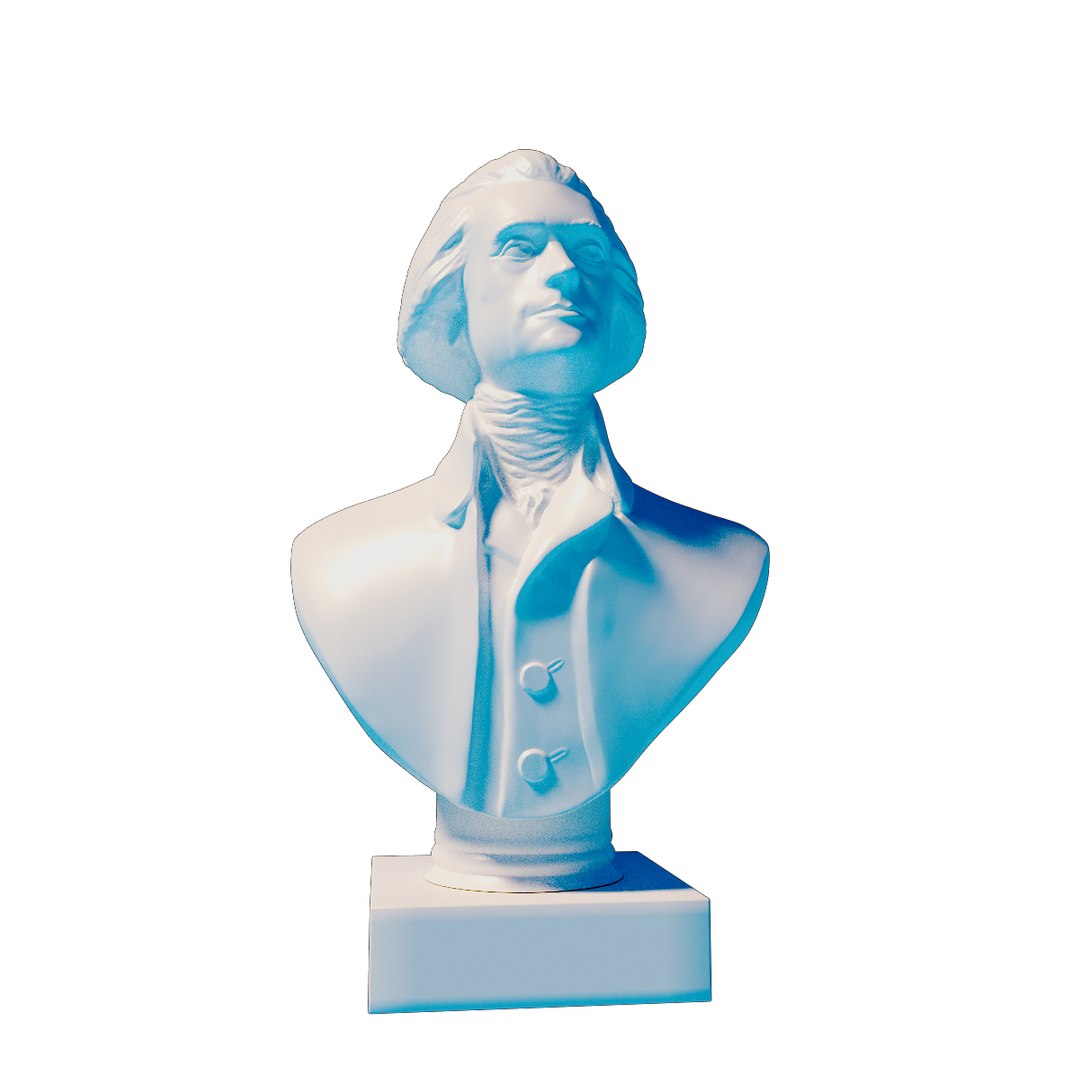 3d Thomas Jefferson Bust