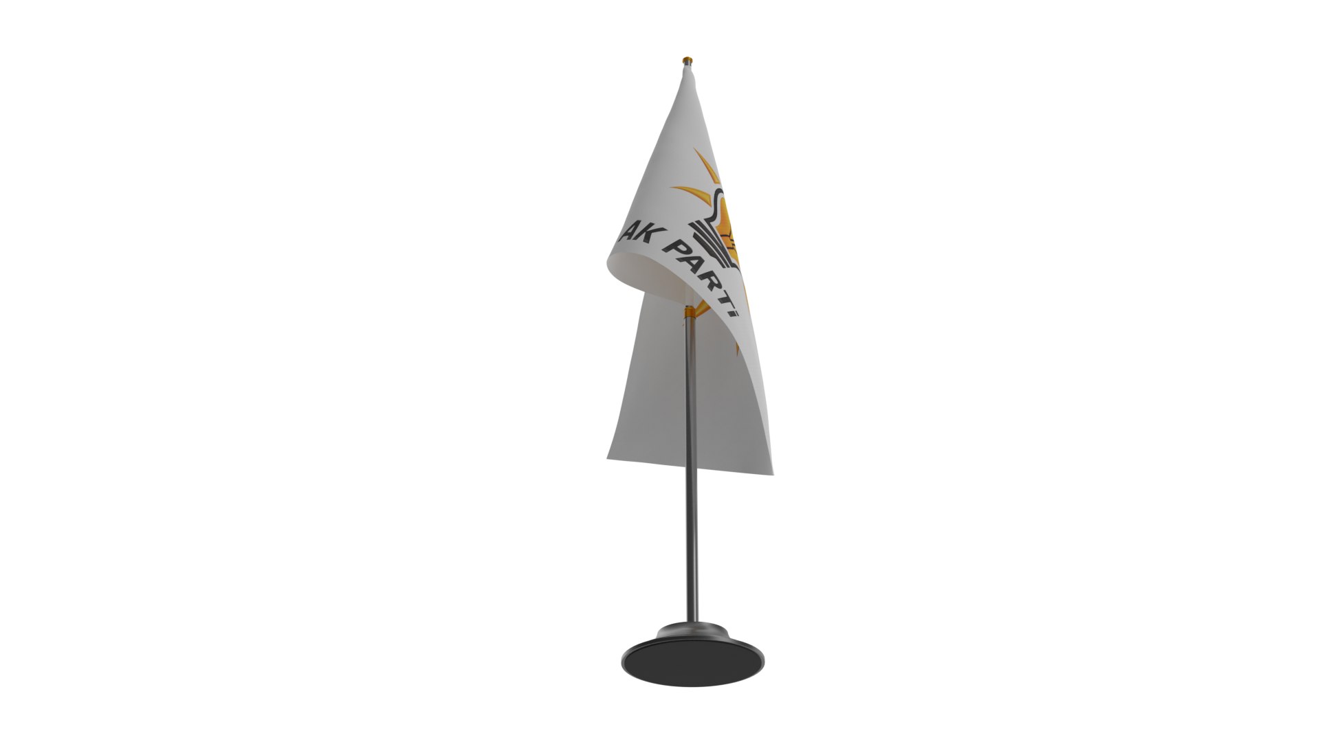 3D Table Flag AKP - Justice And Development Party Turkey Model ...