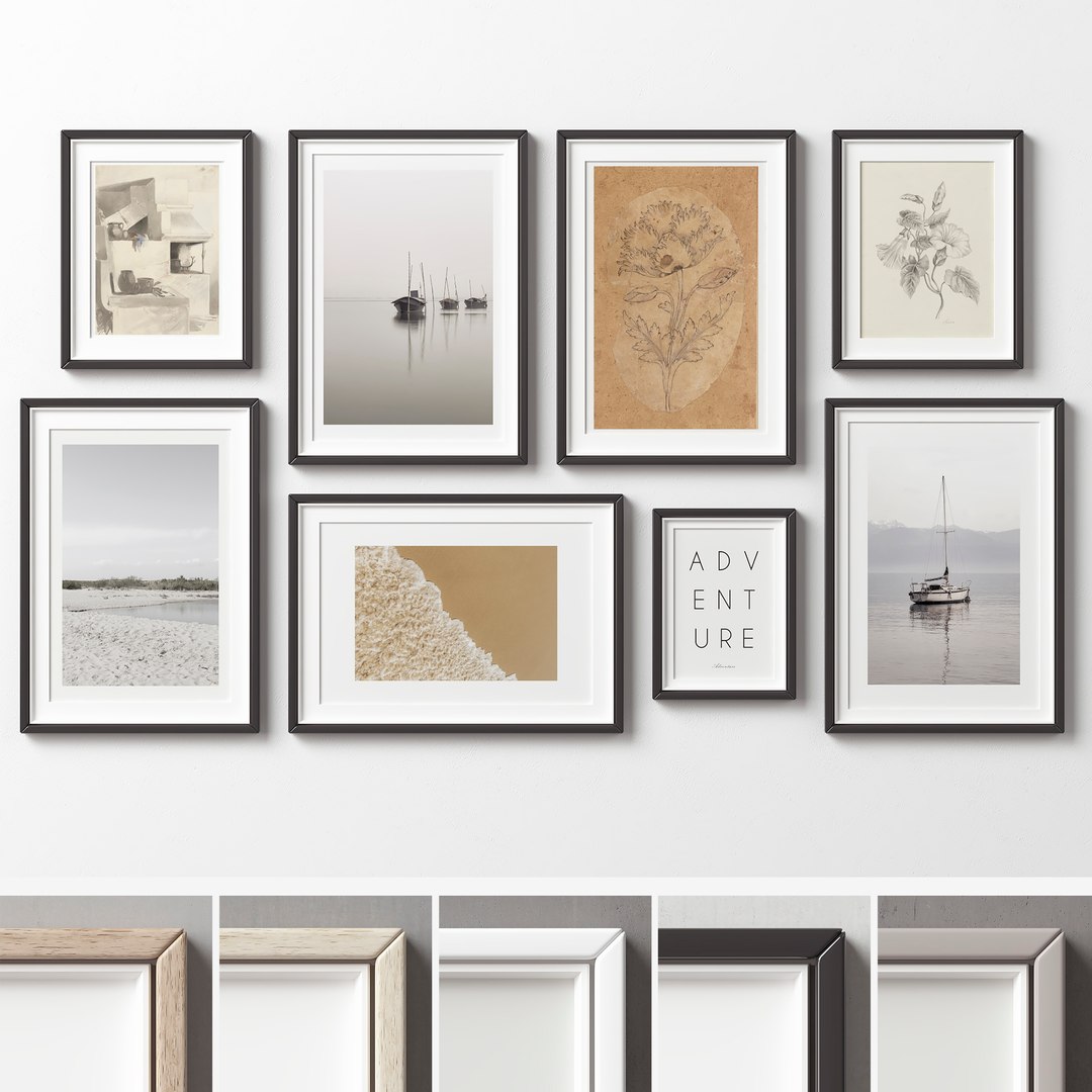 3D Picture Frames Set-437 - TurboSquid 2095890