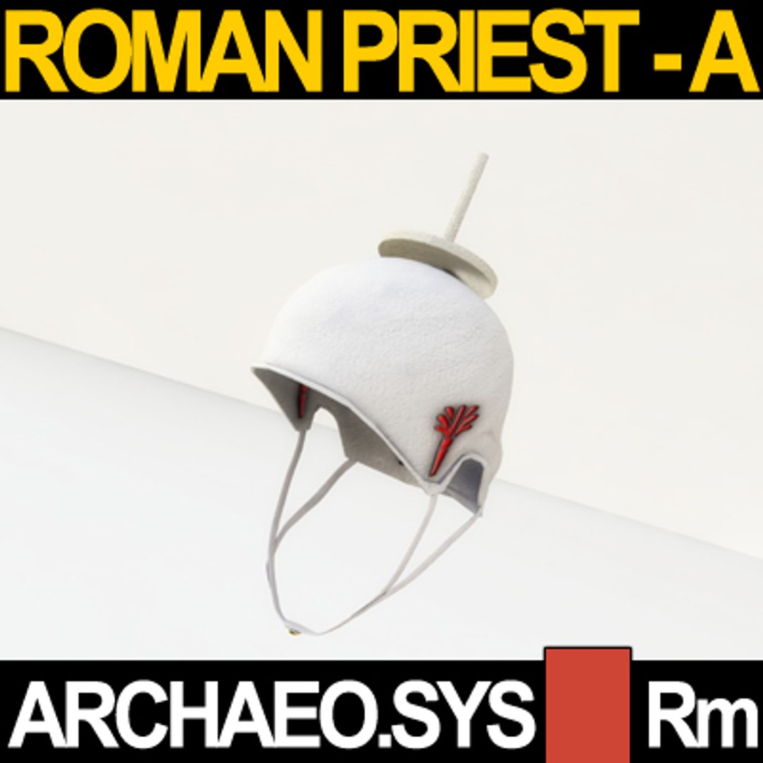 3d Roman Priest Flamen Set Model