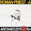 3d Roman Priest Flamen Set Model