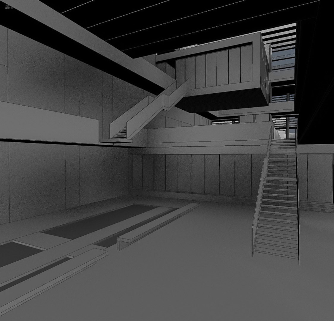 3D Campus Buildings Set 01 - TurboSquid 1751131