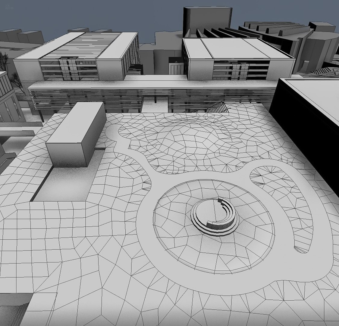 3D Campus Buildings Set 01 - TurboSquid 1751131