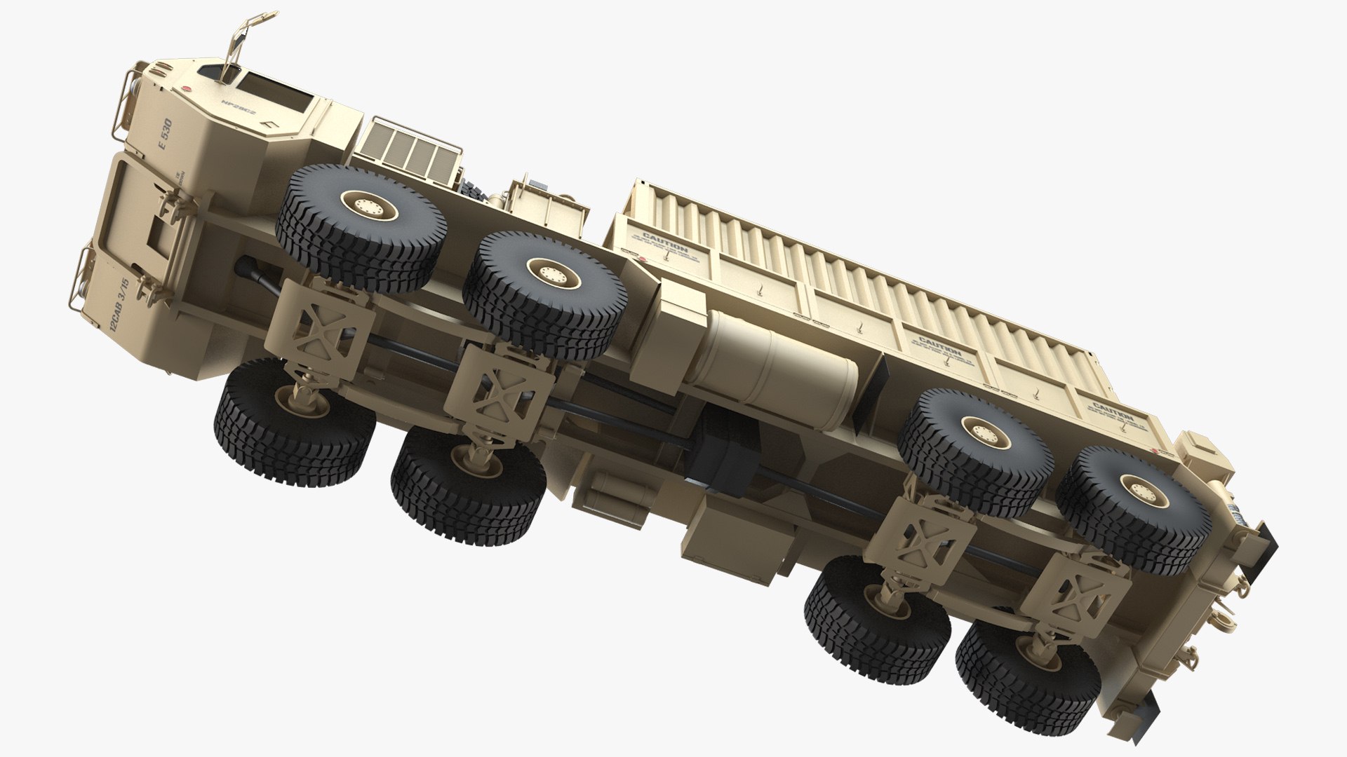 3D HEMTT Heavy Mobility Tactical Cargo Truck With Container ...