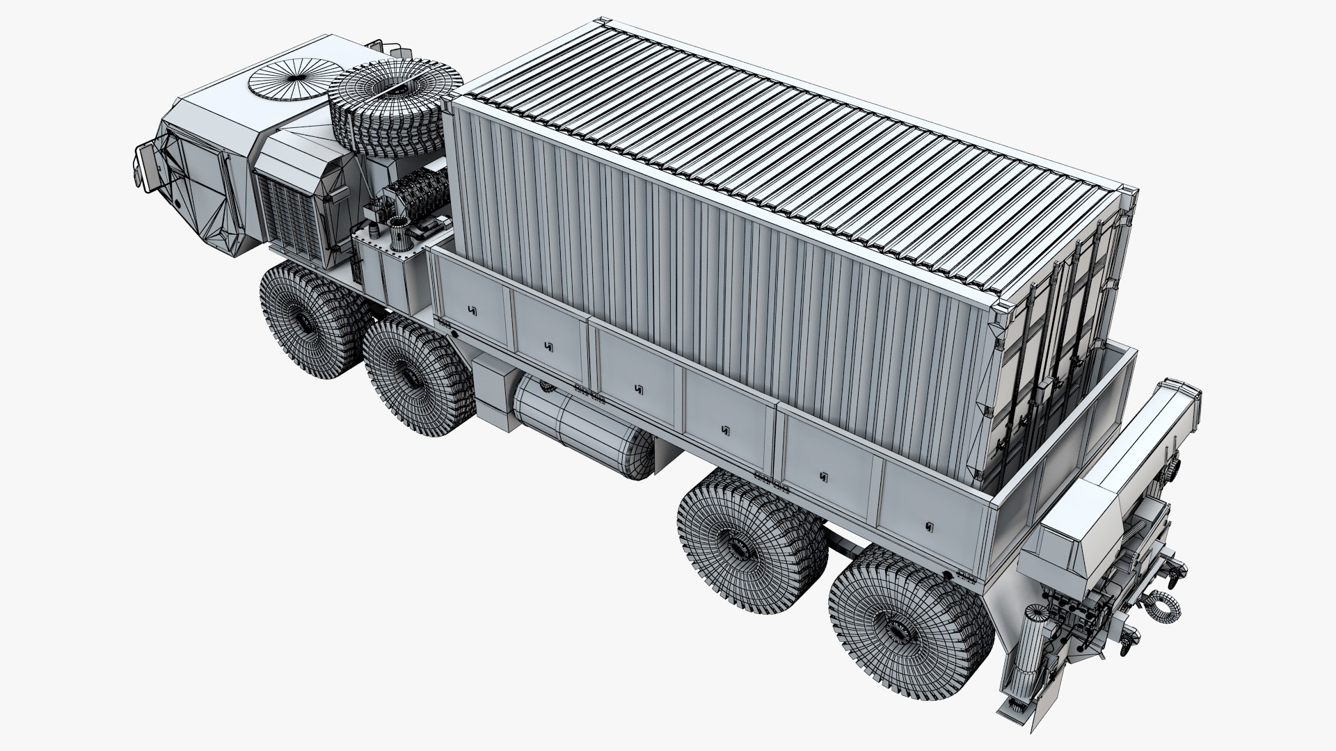 3D HEMTT Heavy Mobility Tactical Cargo Truck With Container ...