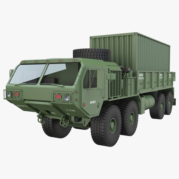 3D HEMTT Heavy Mobility Tactical Cargo Truck With Container ...