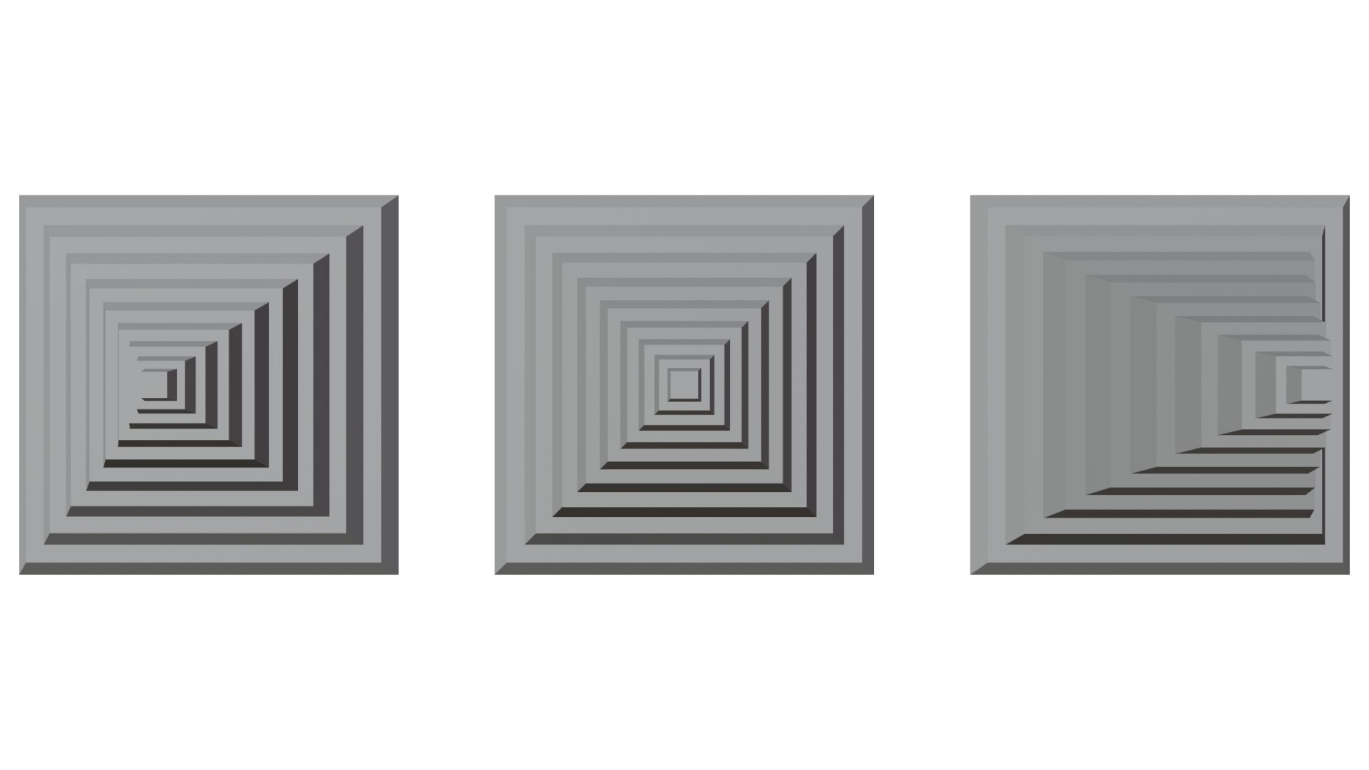 3D Curved Staired Pyramid 3 Shapes Model - TurboSquid 2036088