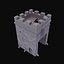 3d Medieval Castle Gatehouse Model