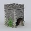 3d Medieval Castle Gatehouse Model