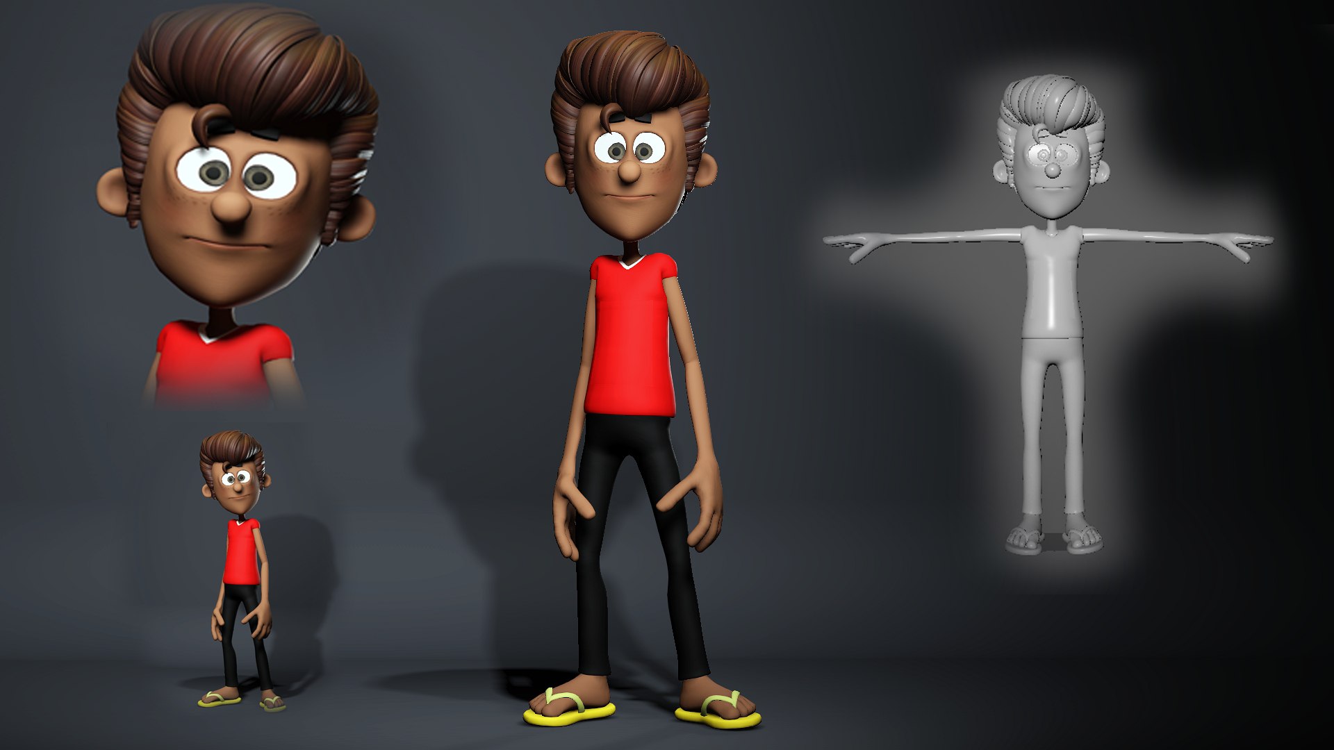 Funny Cartoon Model Base Mesh 3D - TurboSquid 2287599