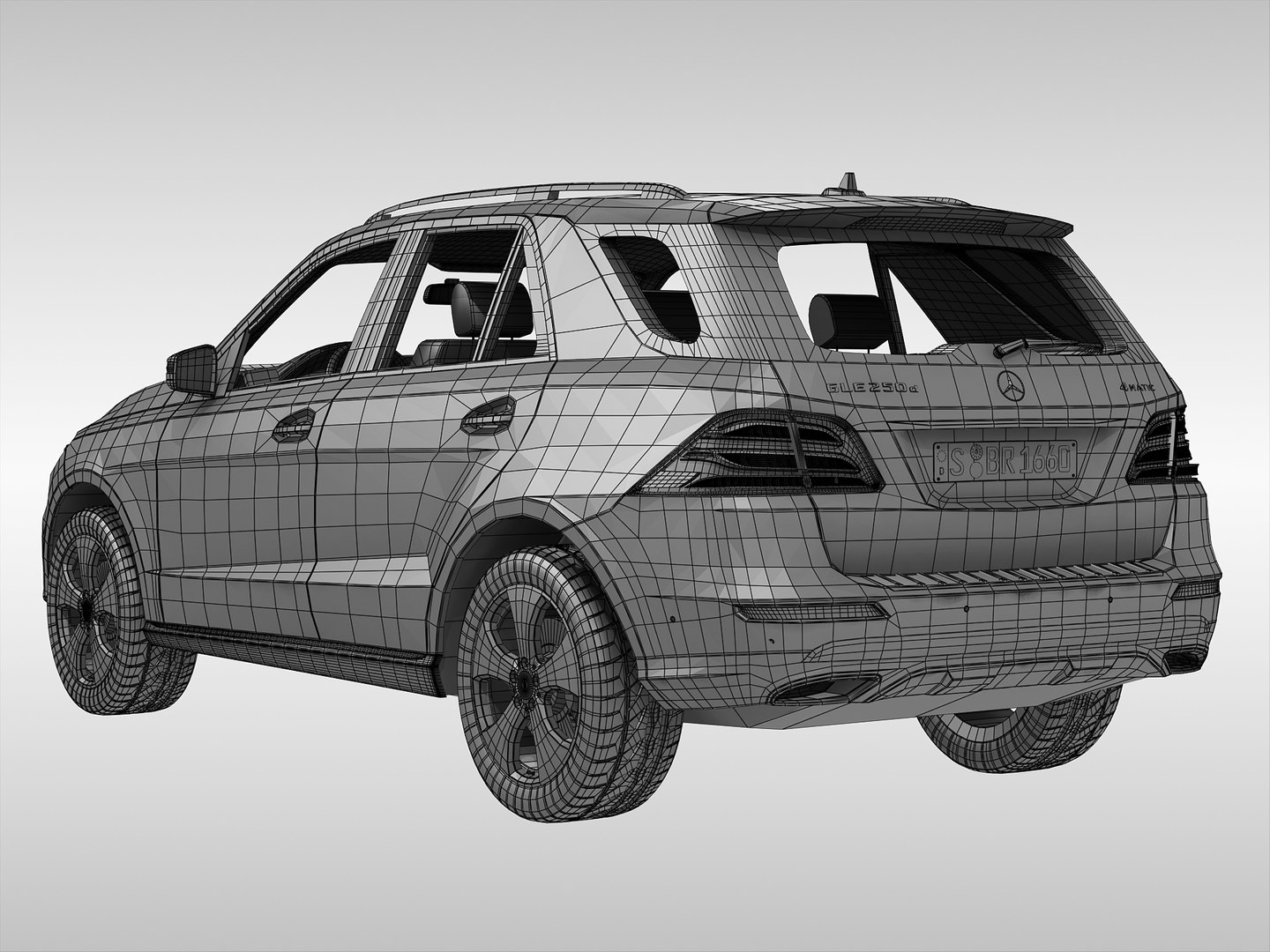 3d Model Mercedes Benz Gle