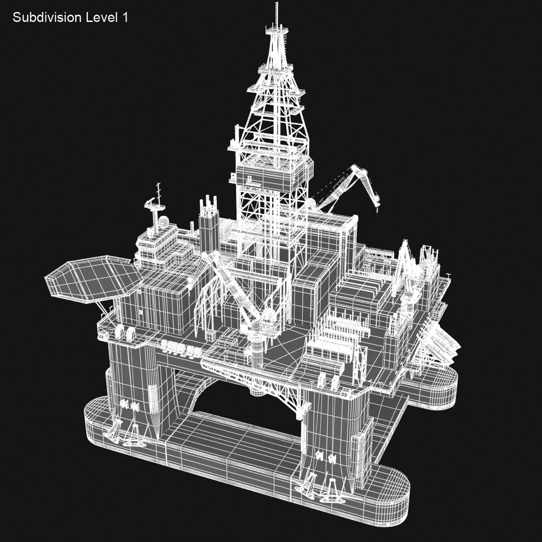 3d 3ds Tanker Vessel Drilling Rig