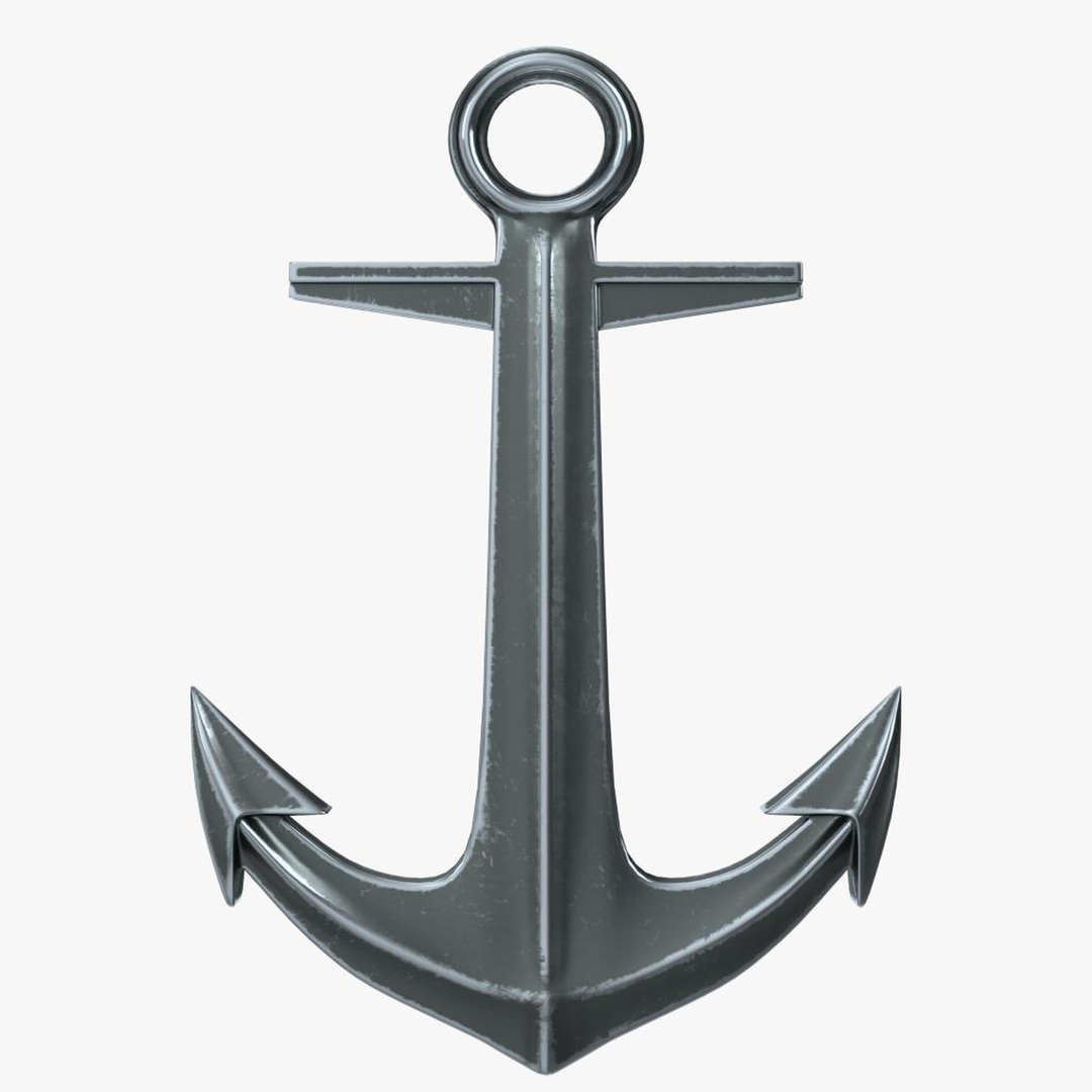 Decorative Anchor 3D Model - TurboSquid 1349315
