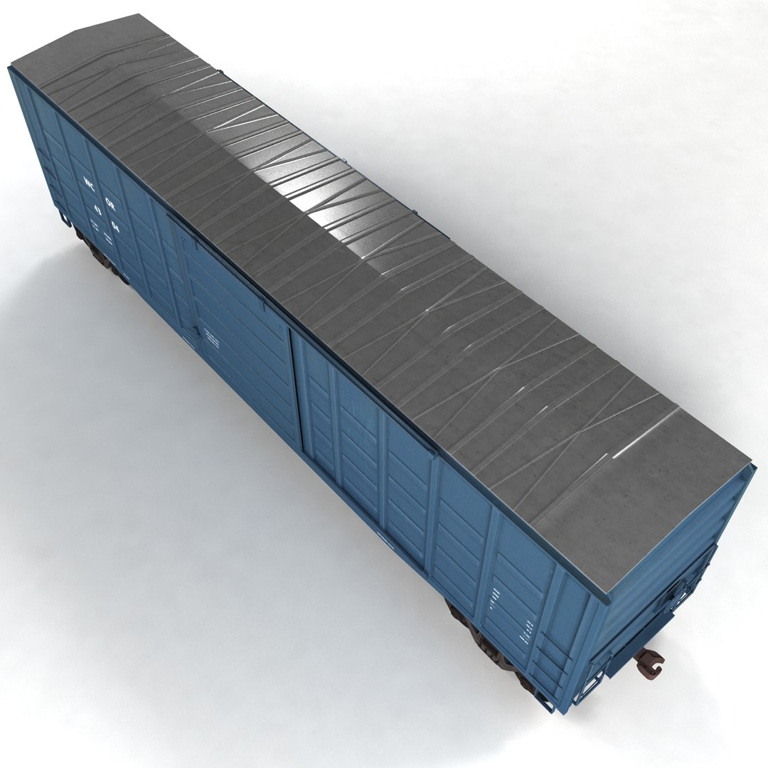 3d Freight Boxcar