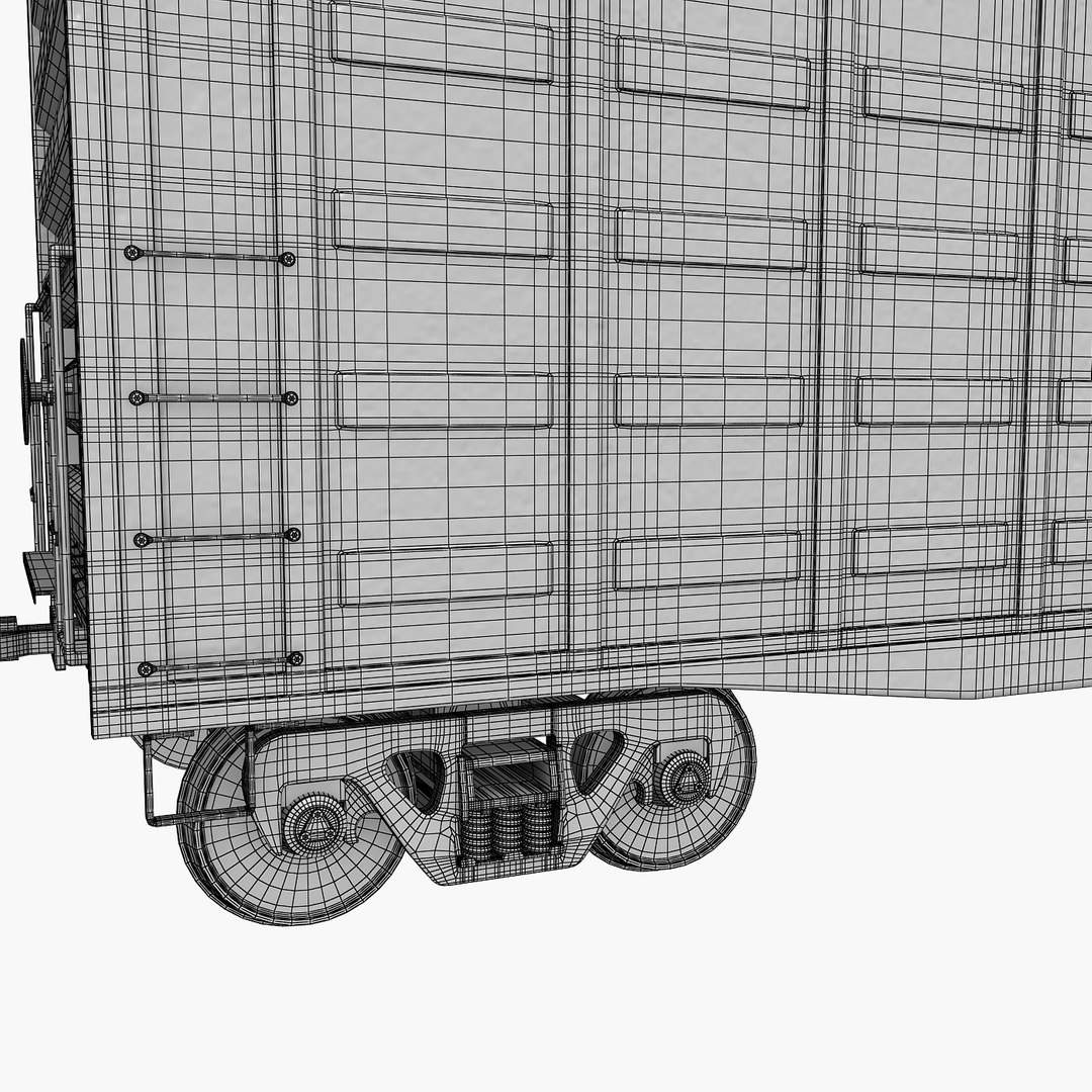 3d Freight Boxcar