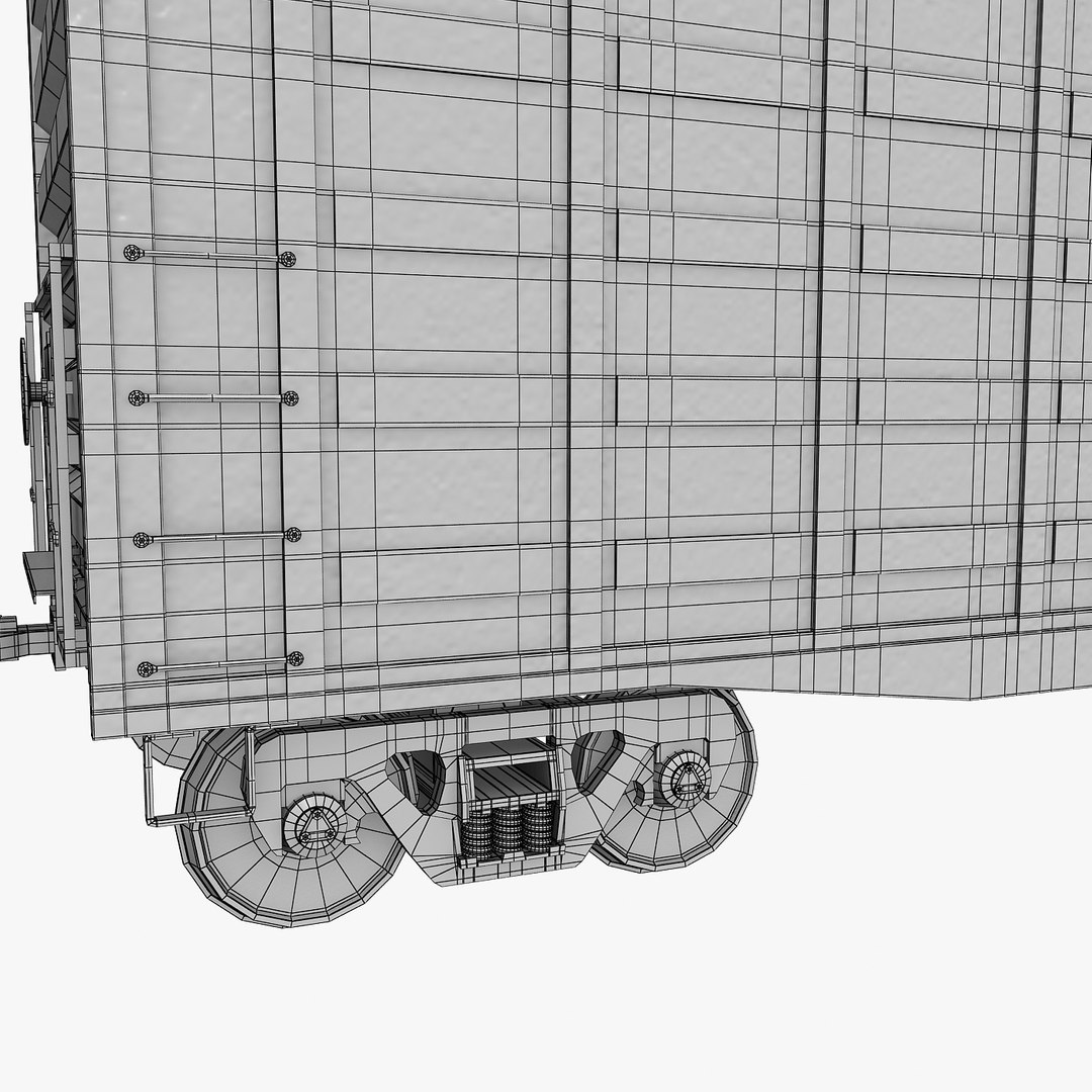 3d Freight Boxcar